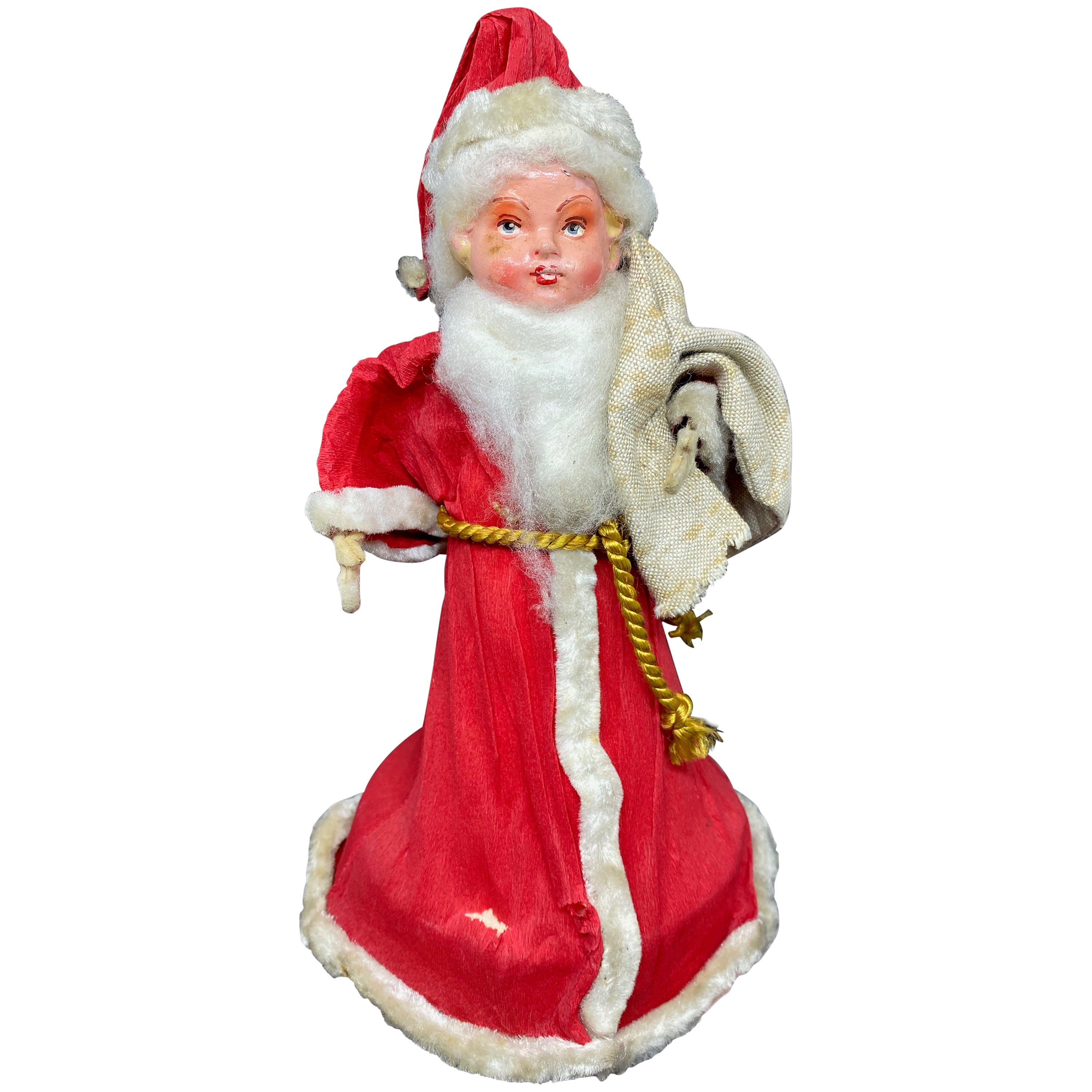 Beautiful Santa Claus Figure Vintage German Christmas For Sale at 1stDibs