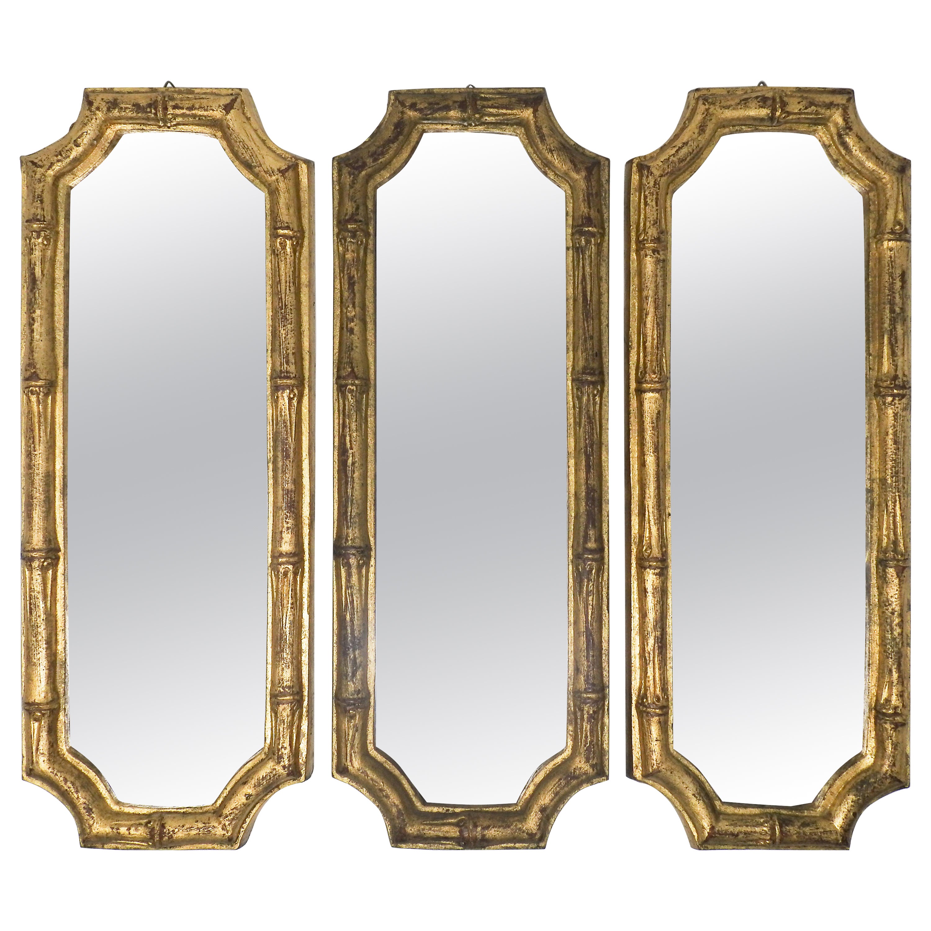 Neoclassical Multi-Faceted Octogonal Mirror Made of Faux-Antique Mirror ...