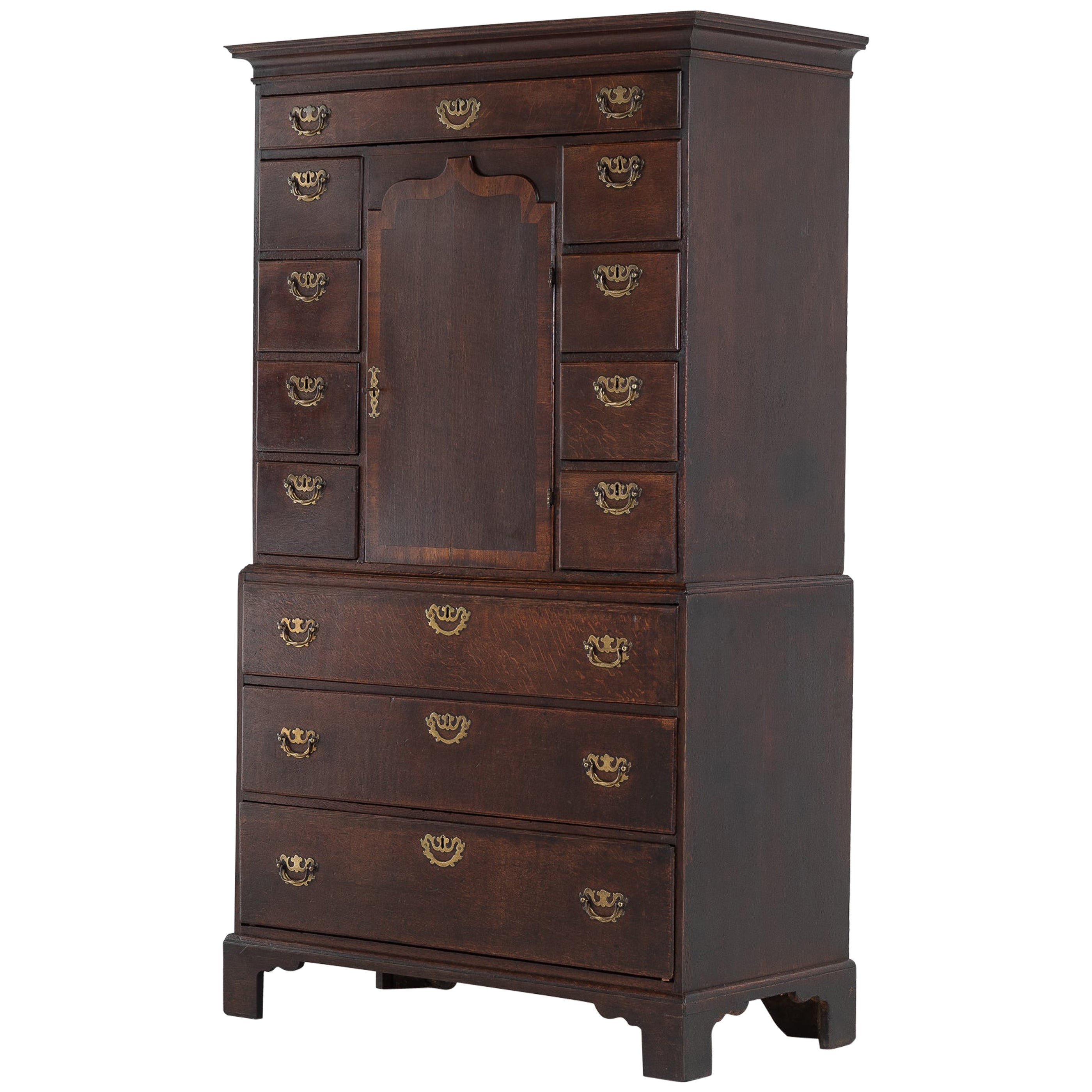 Antique Gibson Refrigerator Co. Small Oak Icebox Ice Chest For Sale at ...