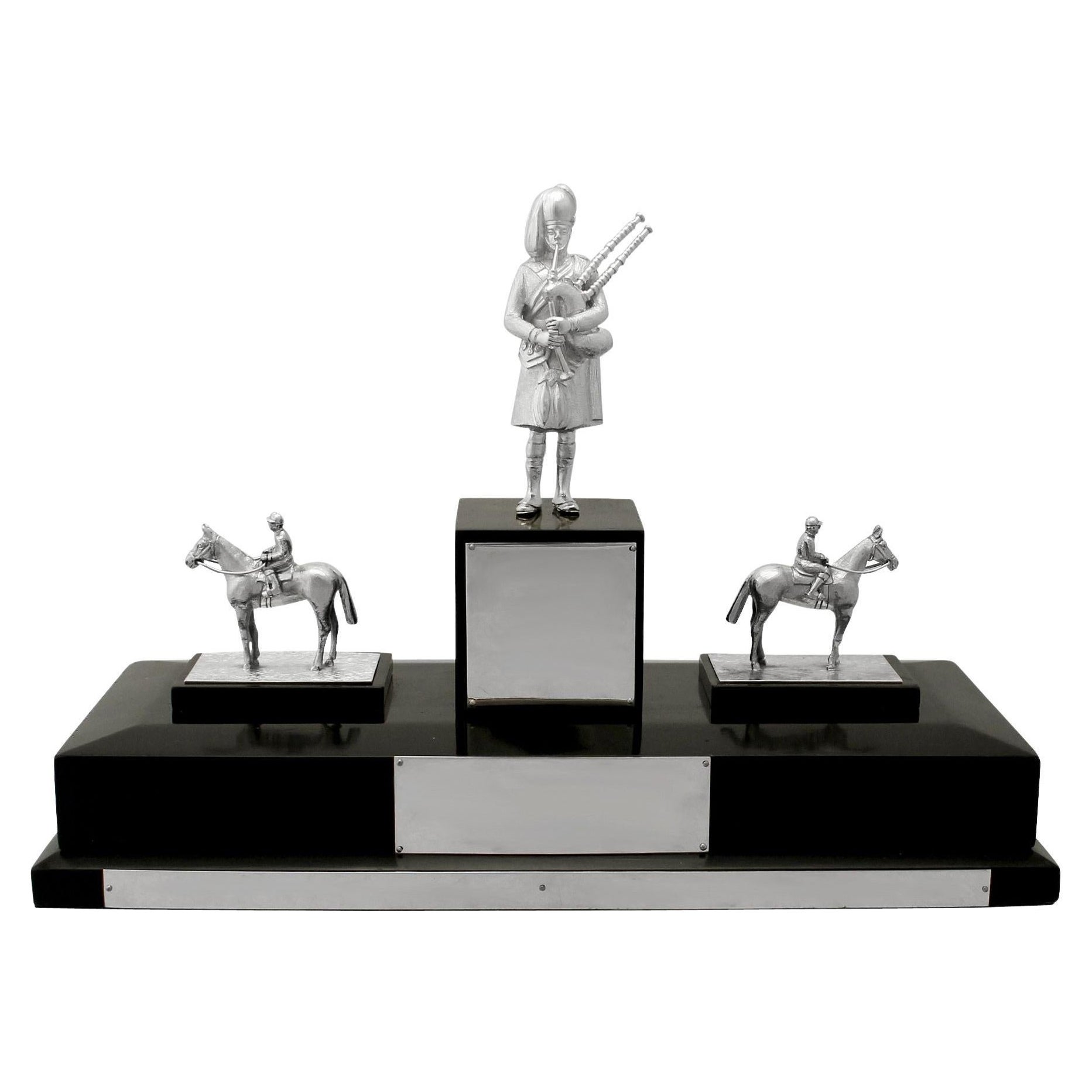 Vintage Elizabeth II Sterling Silver Presentation Trophy / Centerpiece ...