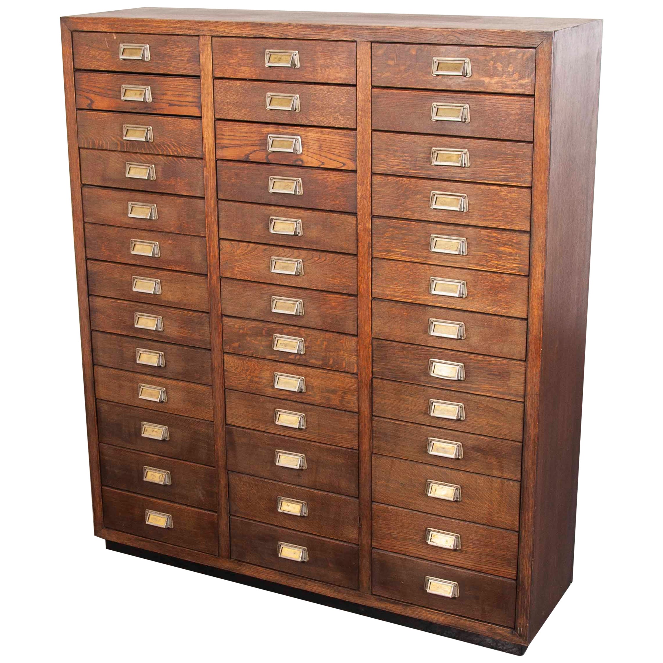 1950s Small Multi Drawer Jewelers Cabinet, Twelve Drawers For Sale at ...
