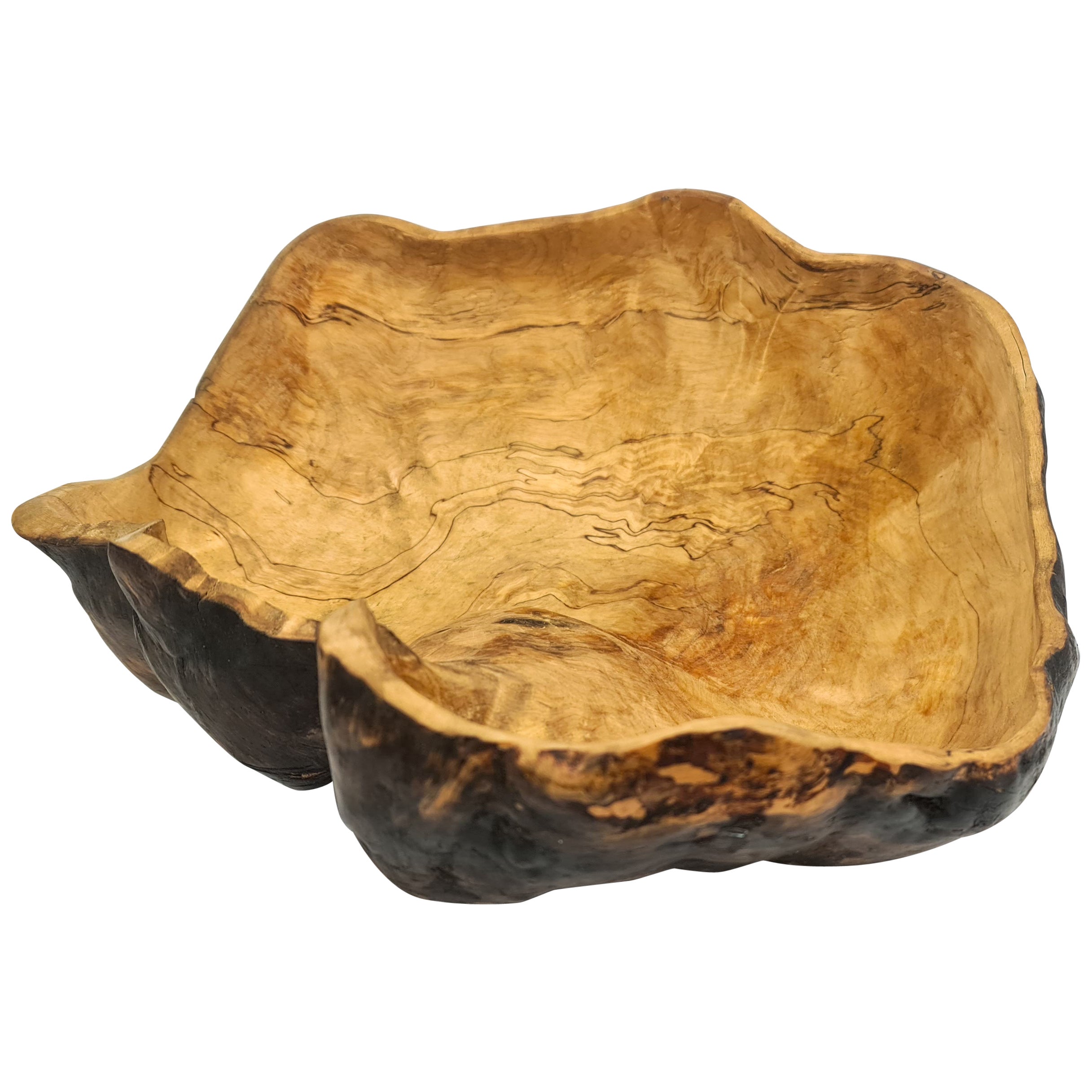 Large Vintage Swedish Burl Bowl of Birch, 1998 For Sale at 1stDibs