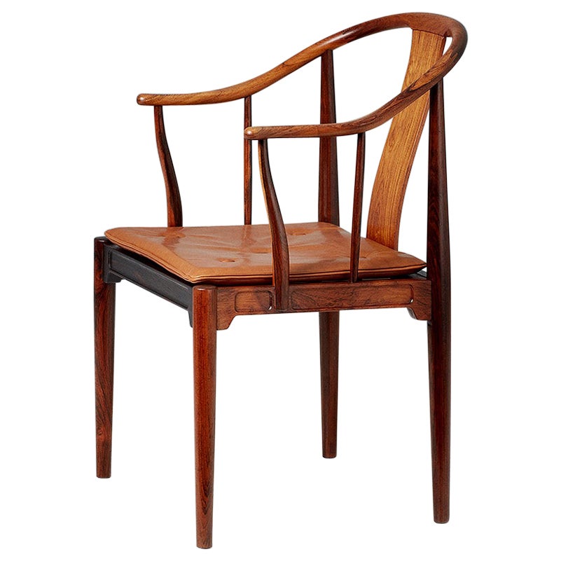 Black Lacquered Chinese Chair by Hans J. Wegner For Sale at 1stDibs