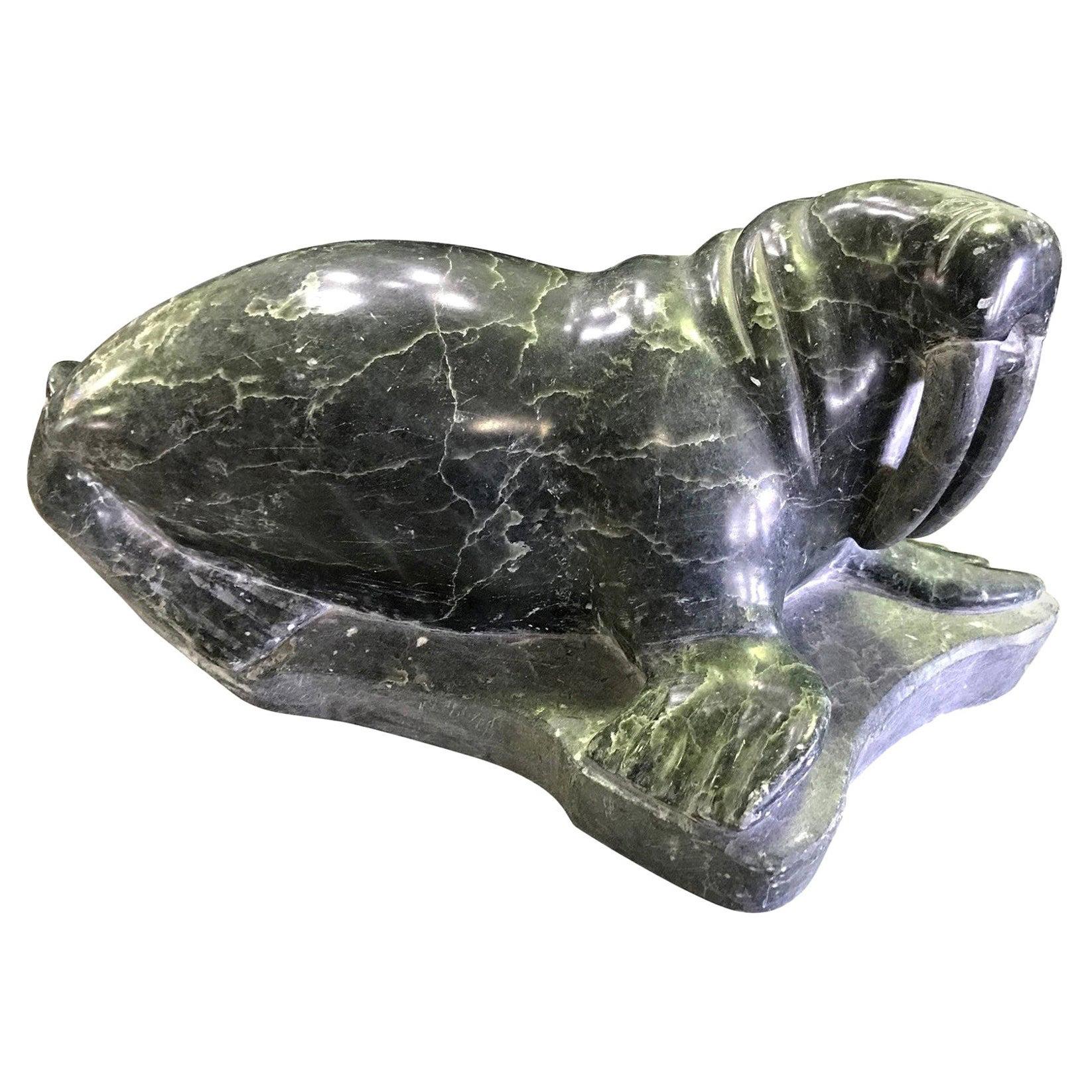 Native America Ancient Hand Carved Stone Pipe Idol Sculpture For Sale ...