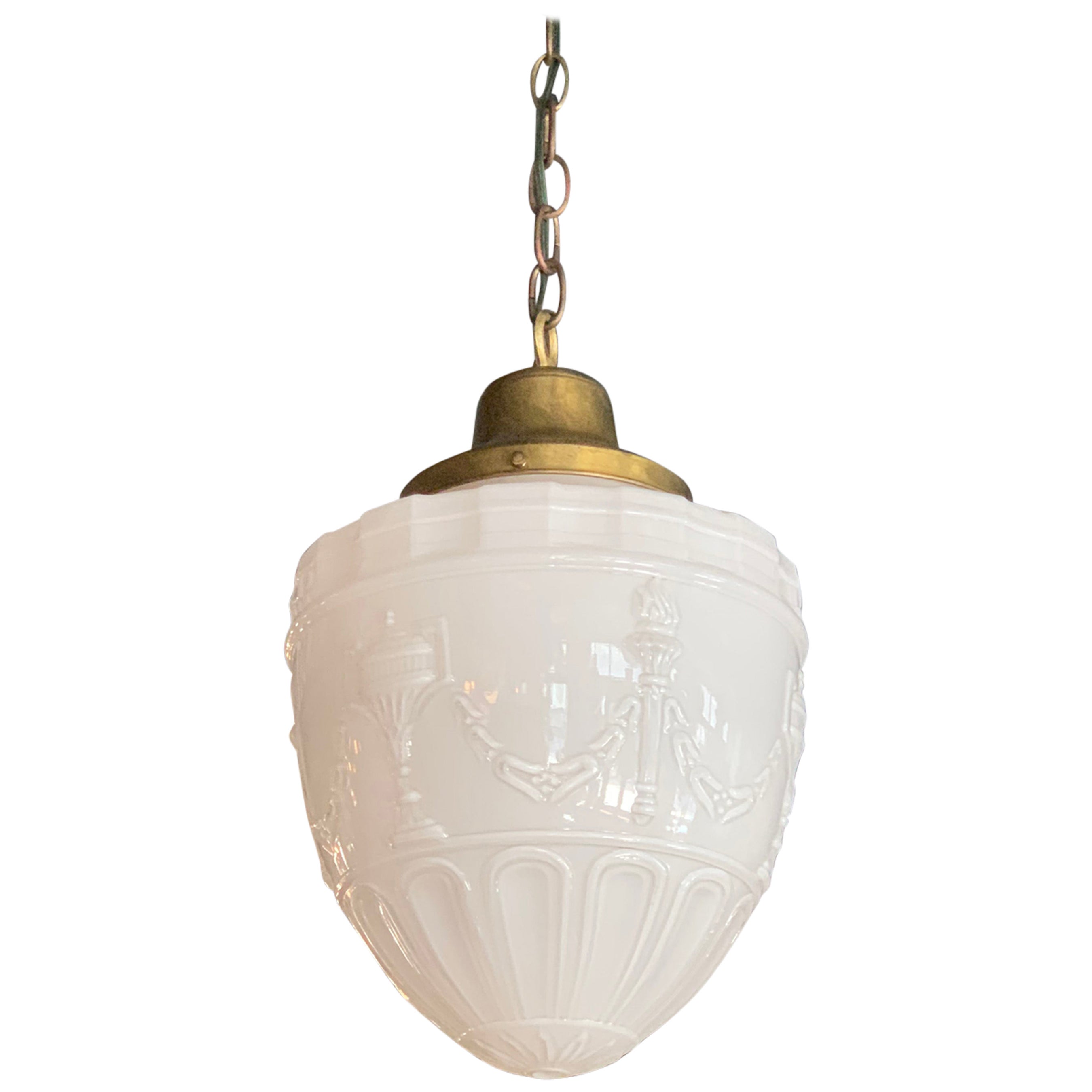 American Art Deco Pendant Light at 1stDibs