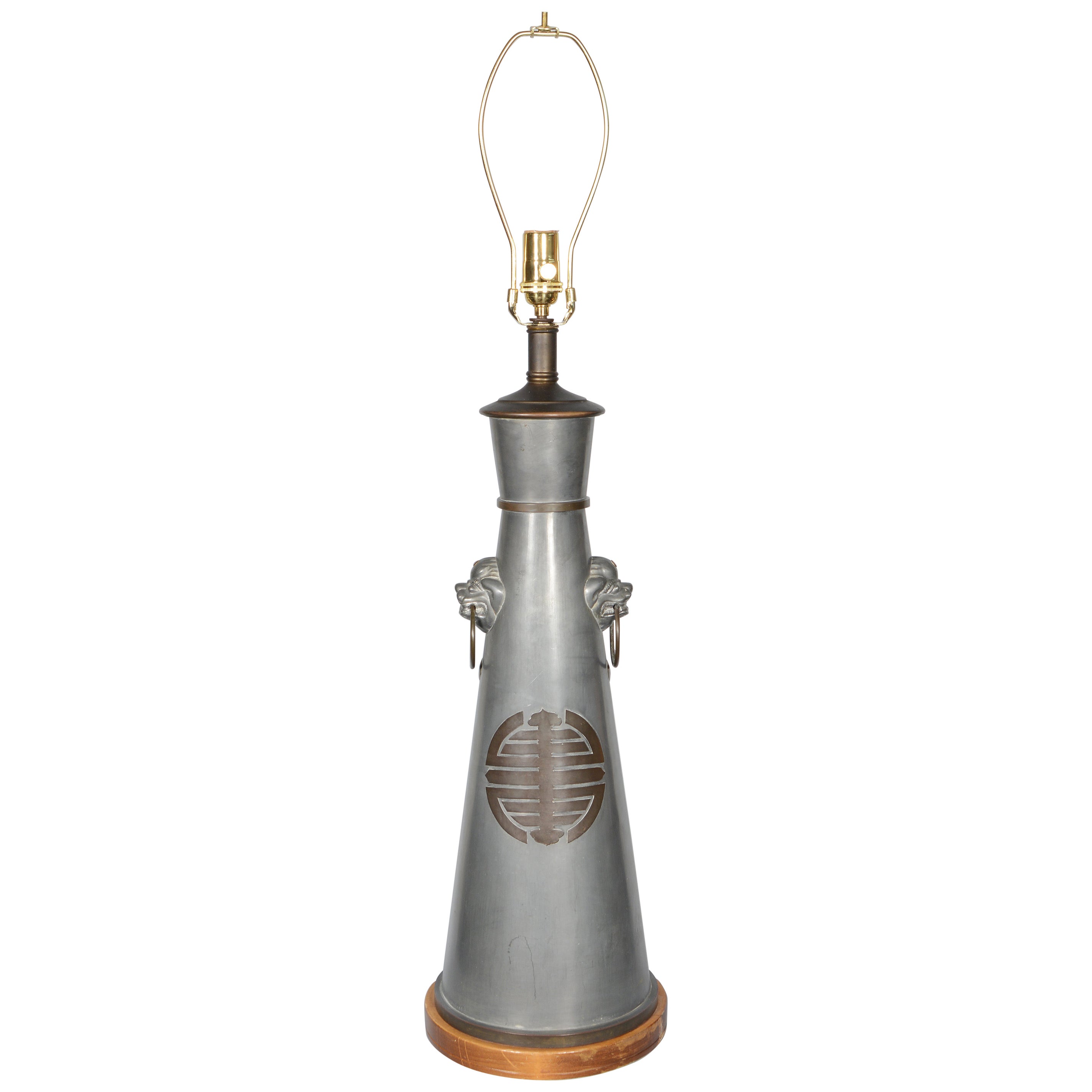 Brass Asia Modern Chinese Style Table Lamp For Sale at 1stDibs