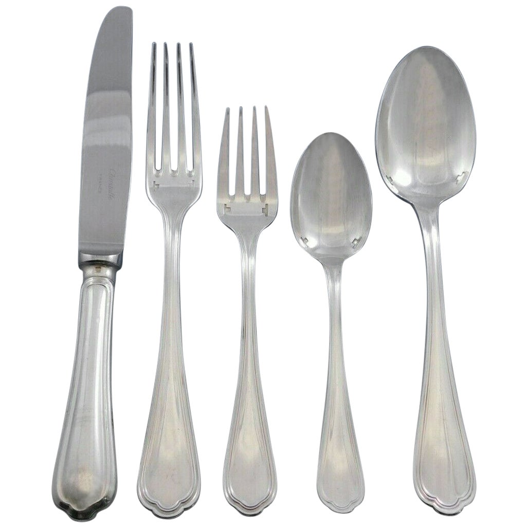 Exquisite Early Victorian Silver Plate Flatware Set for Dessert, Fruit ...