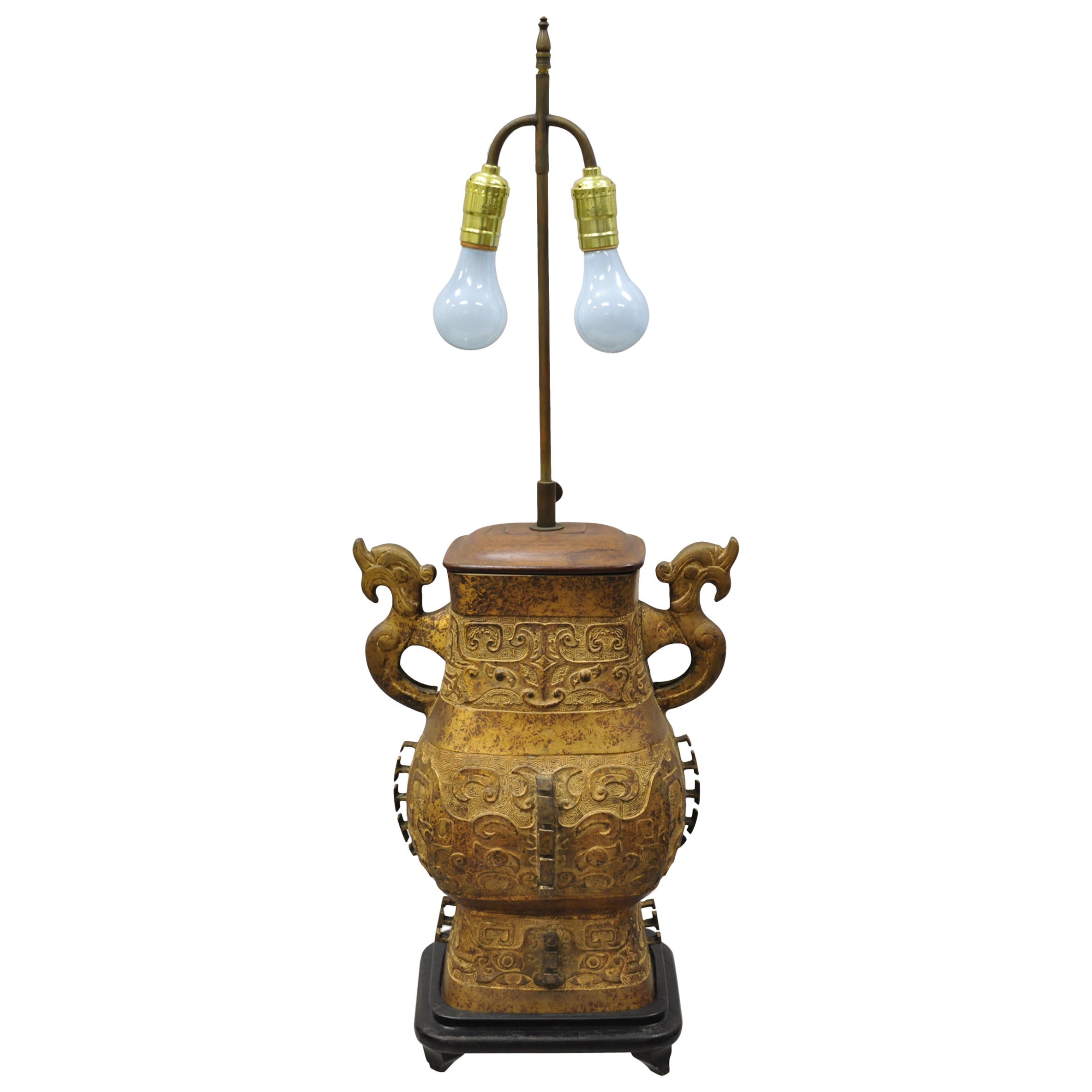 Vintage Chinese Figure Lamp Yes We Have It, on Your Desk For Sale at ...