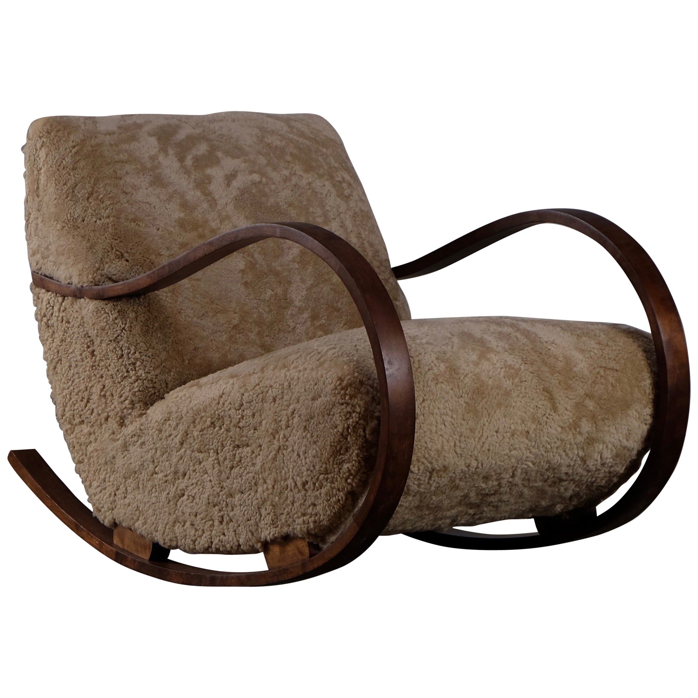 Italian 1950s Rocking Chair at 1stDibs