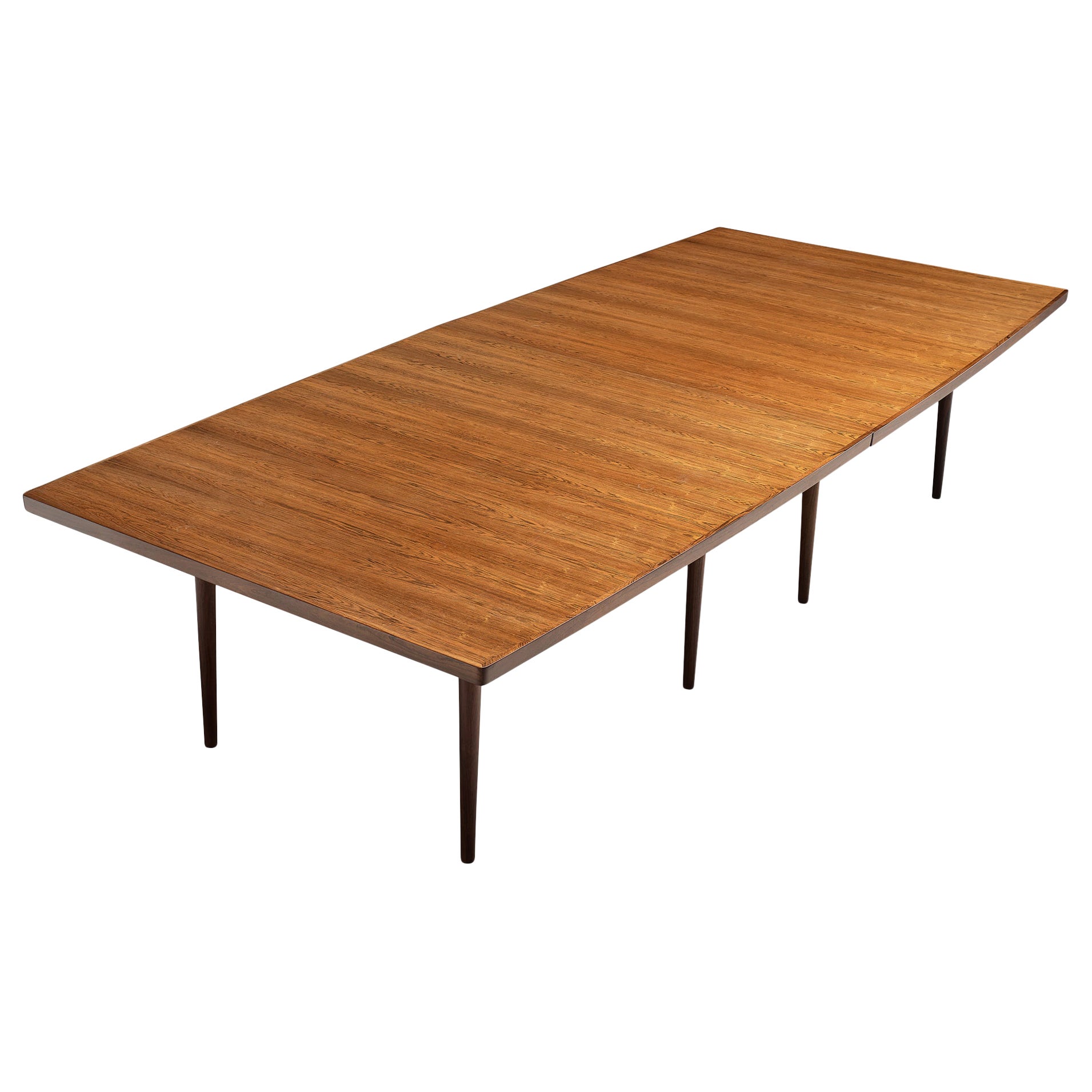 Mid Century Modern Rosewood Conference Table at 1stDibs