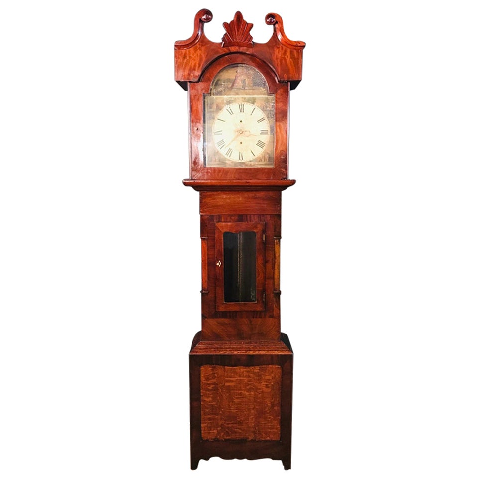 Antique 19th Century Danish Grandfather Clock with Original Paint at ...