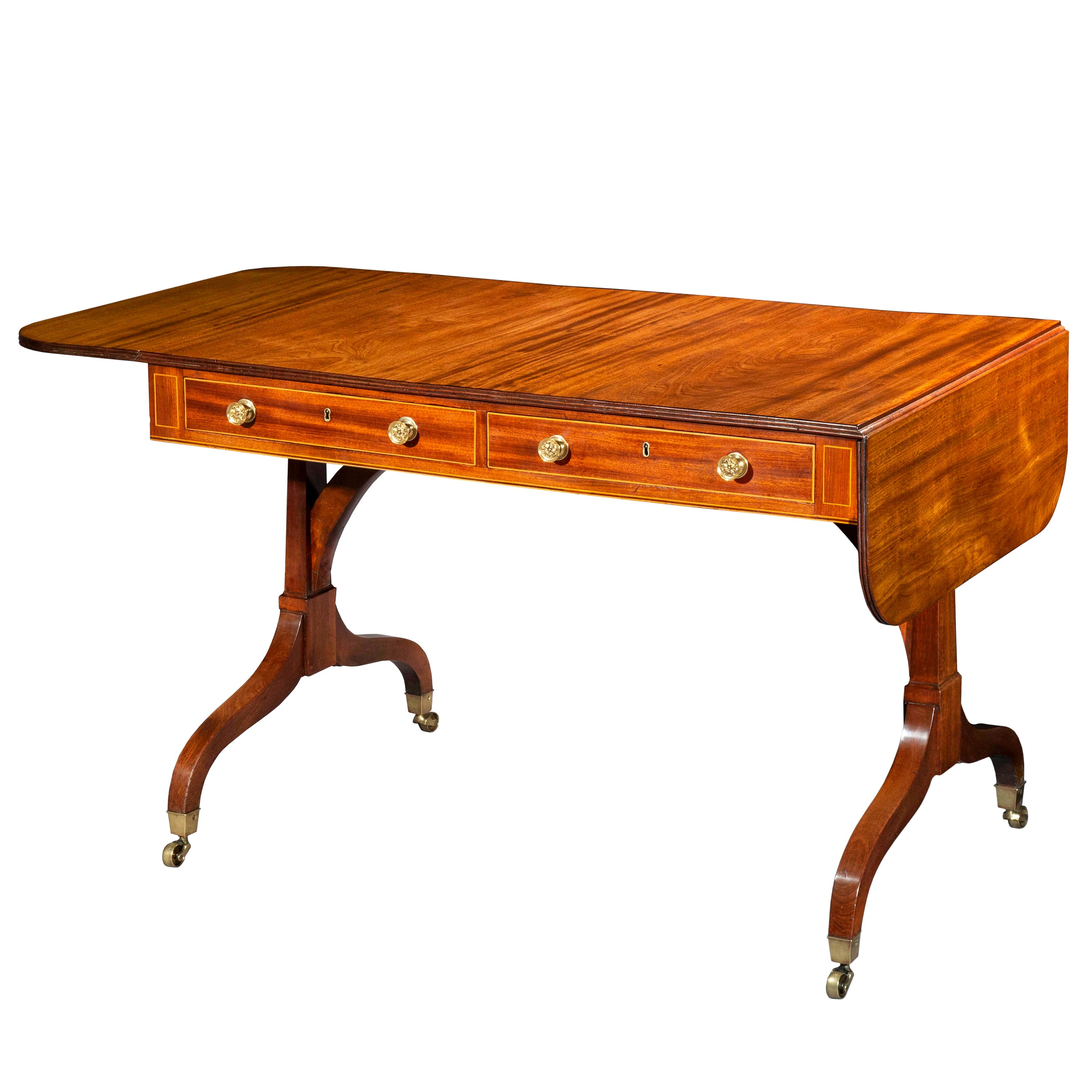 19th Century Oak Library Table In the Manner of Gillows at 1stDibs
