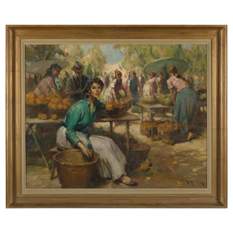 Richard Durando-Togo '1910- ?', Women at the Market, Framed, Signed For ...