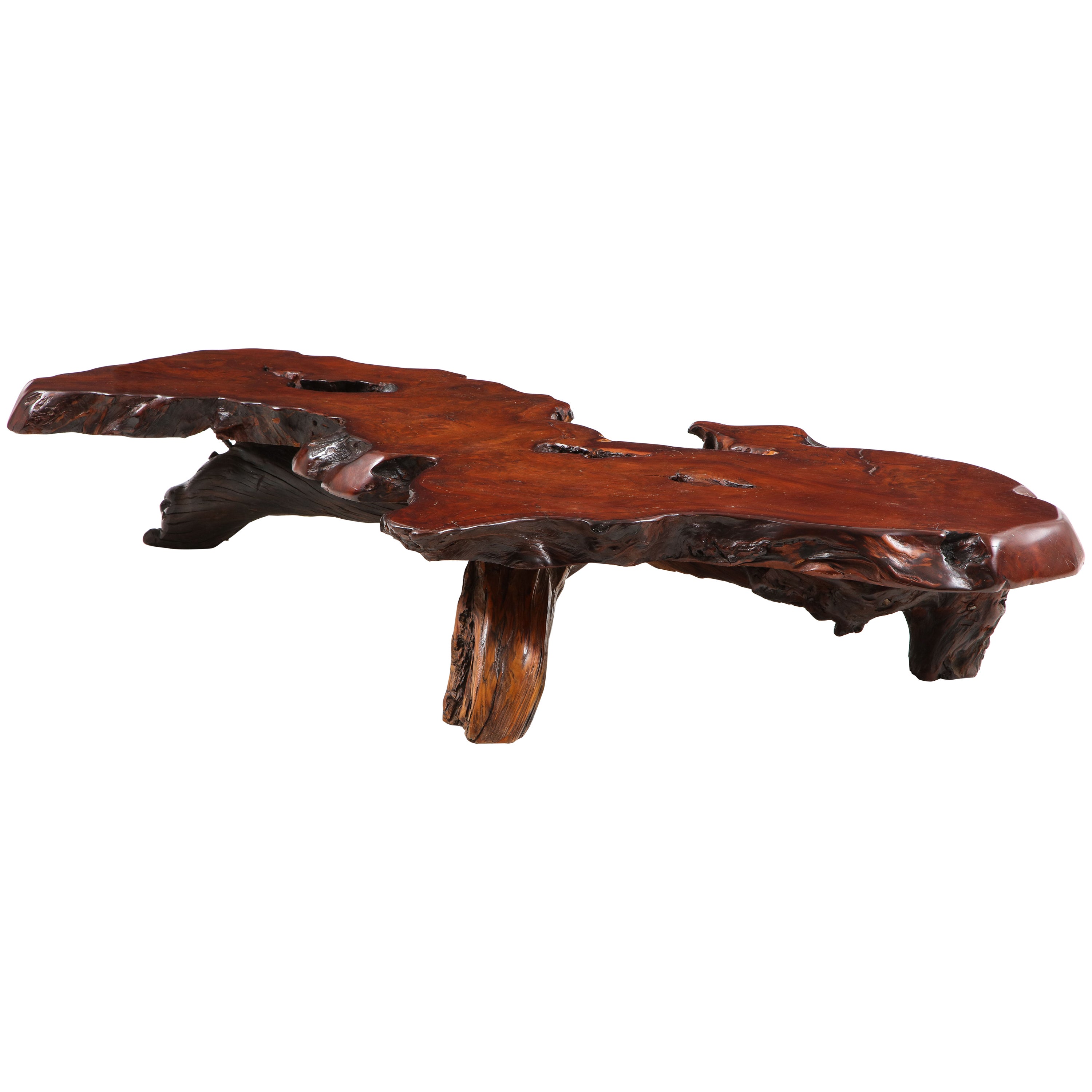 California Redwood Burl Coffee Table at 1stDibs