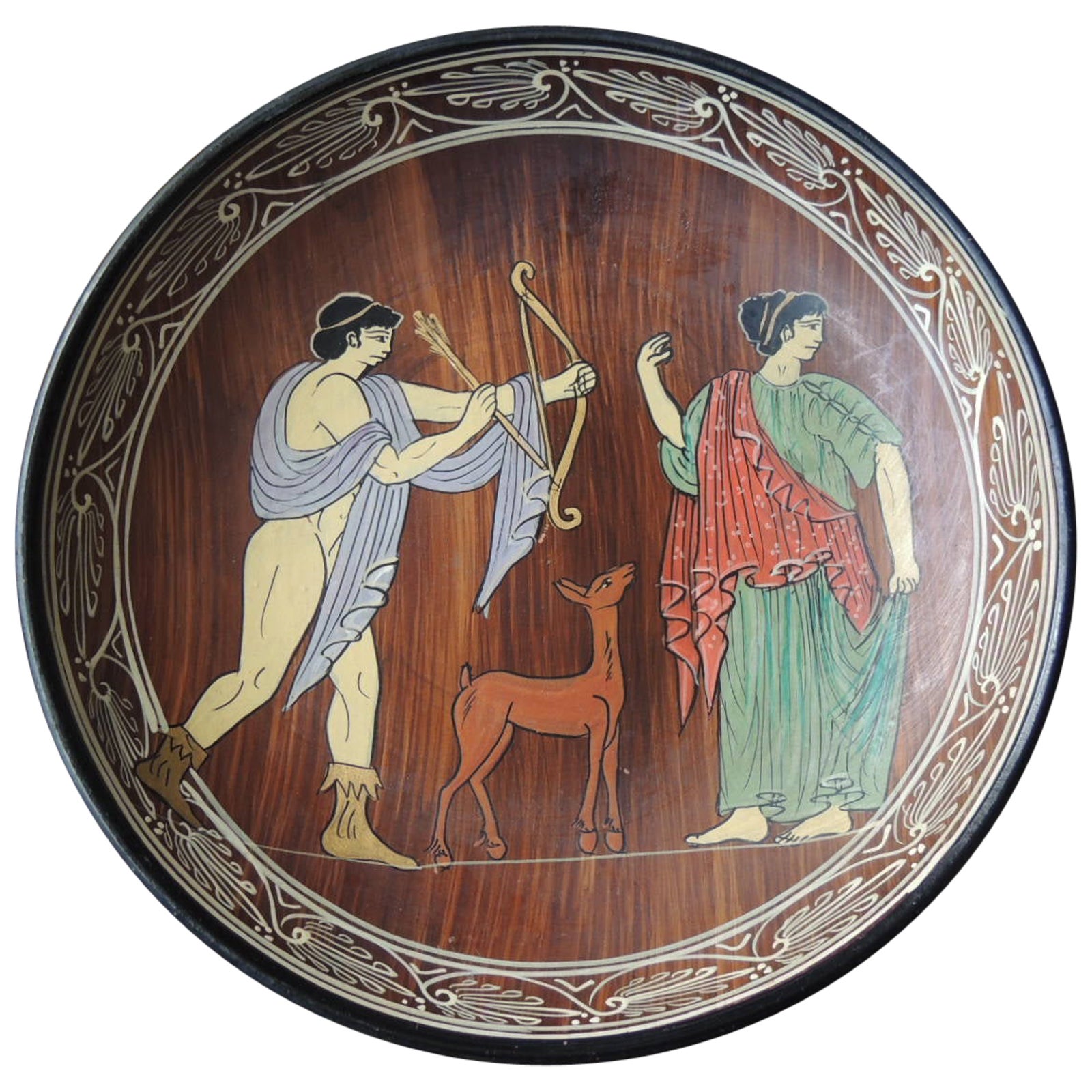 Silver Plate Greek Kylix Bowl For Sale at 1stDibs