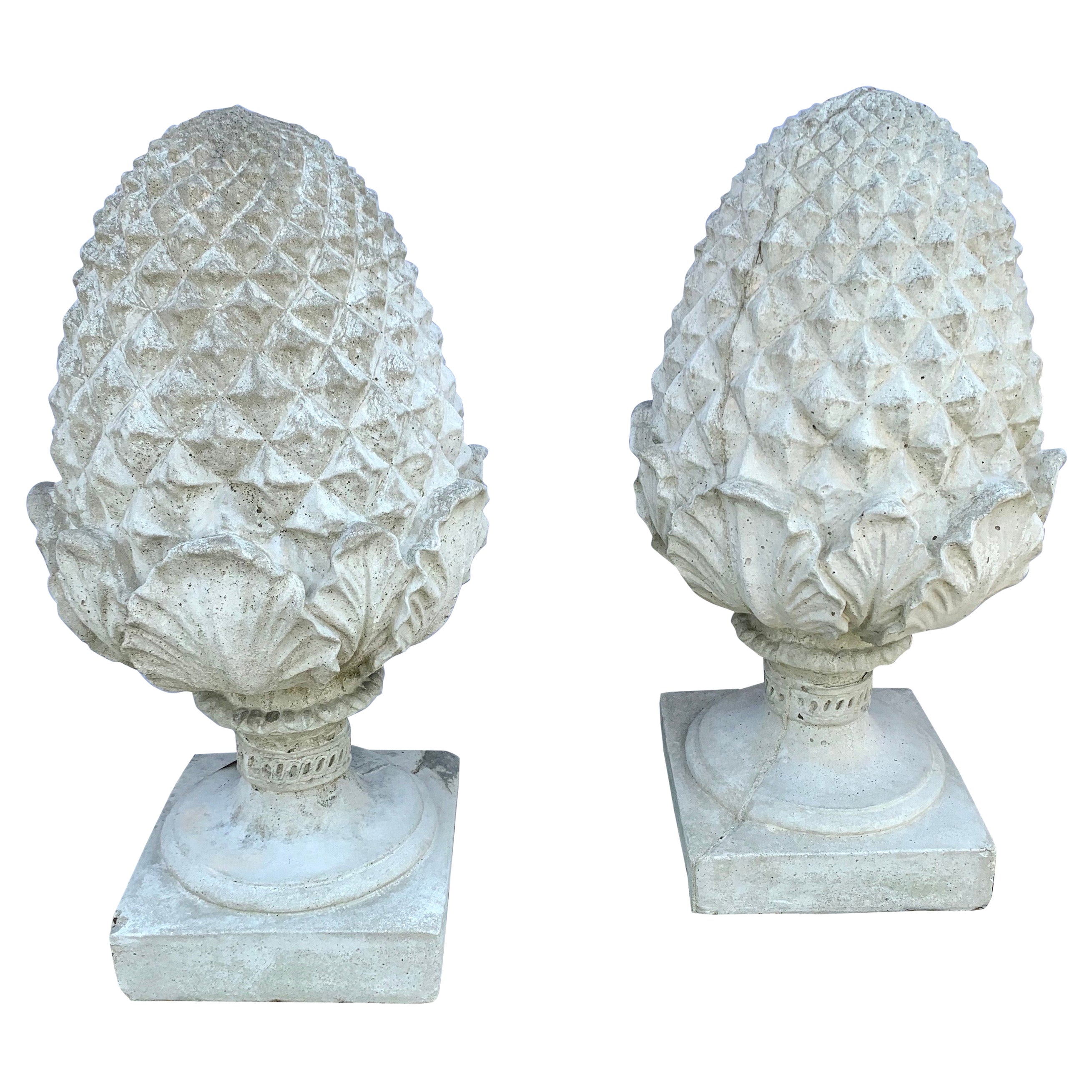 1930s Large Stone Porch or Post Garden Finial at 1stDibs