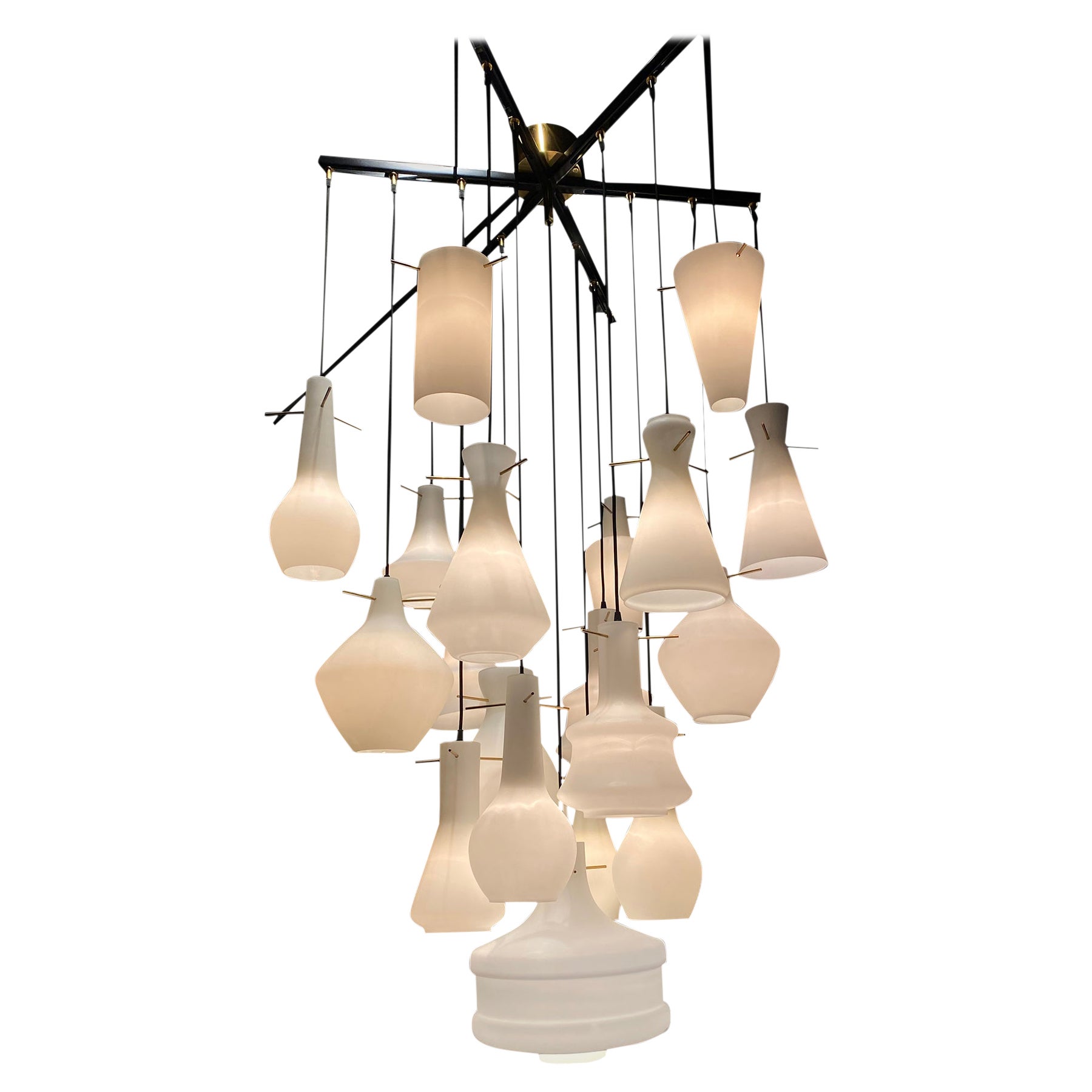 Schonbek Quantum Linear Suspension Island Light Fixture For Sale at 1stDibs