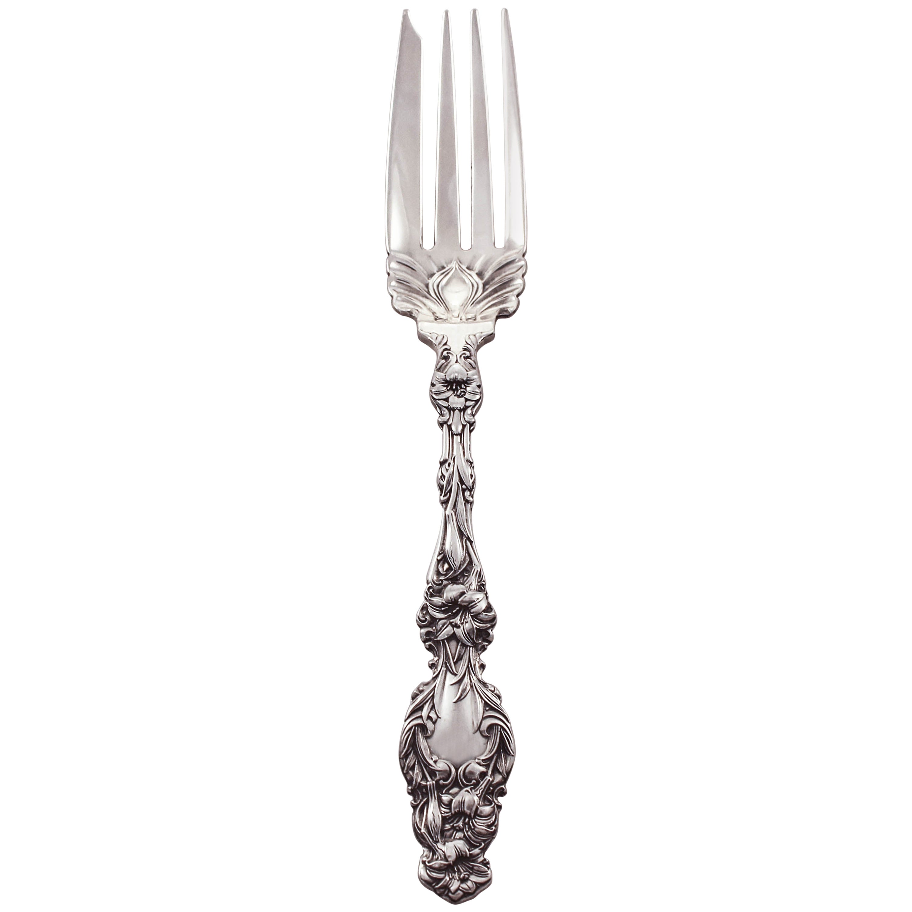 Royal Danish International Sterling Silver 3 Prong Lemon Fork at 1stDibs