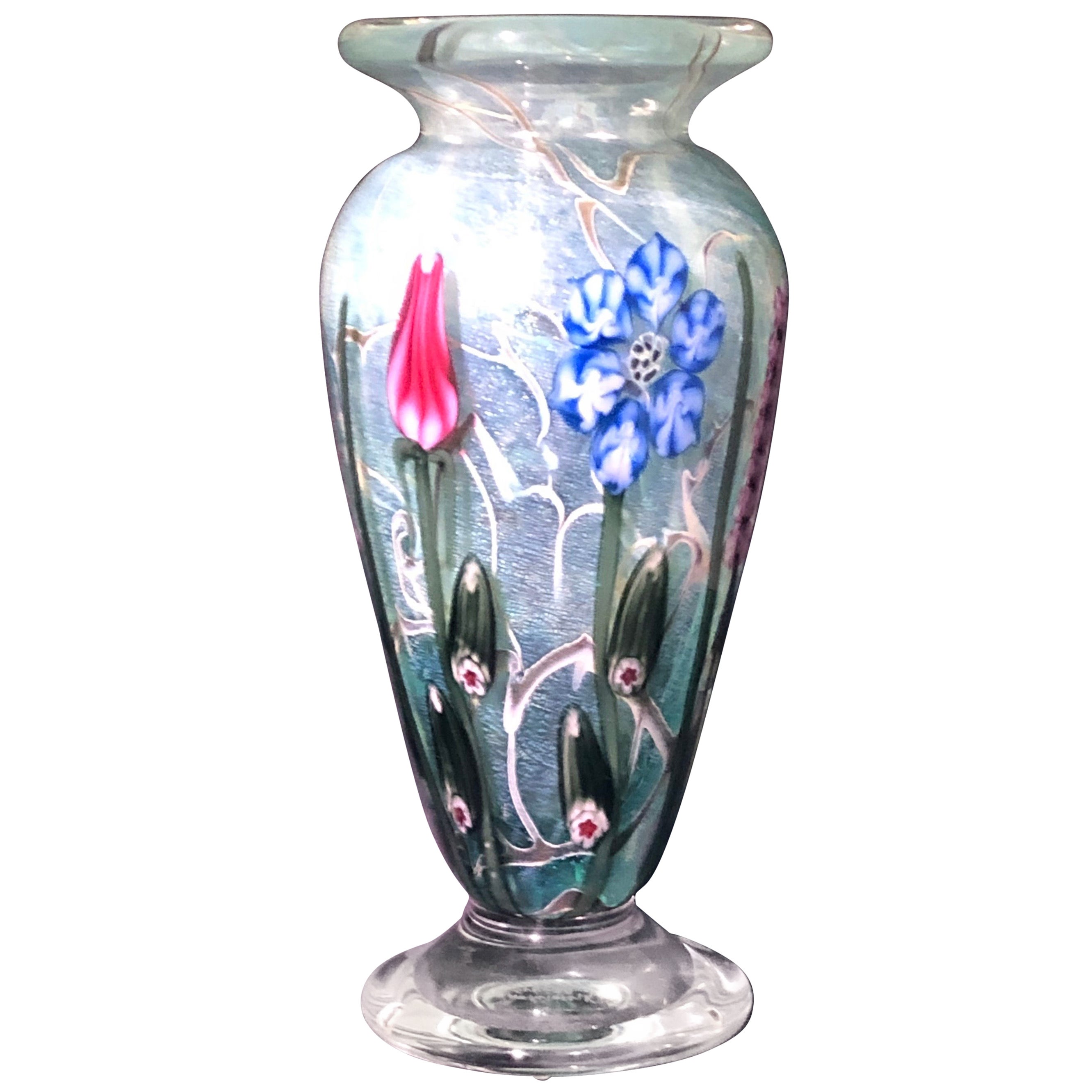 Vandermark Art Glass Vase Signed by Vandermark, Doug Merritt and ...