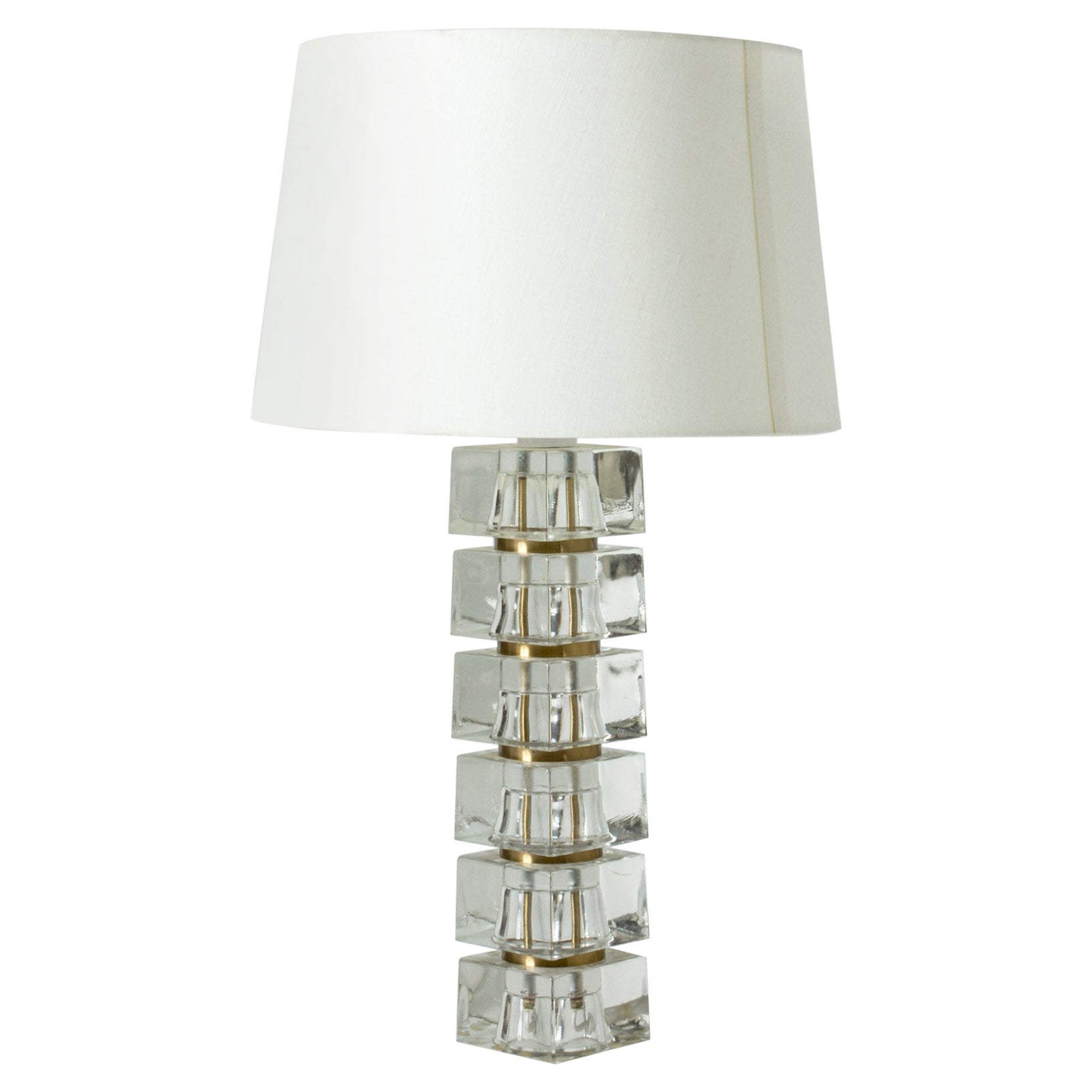 1960's Crystal Table Lamp by Crystal Saint-Louis at 1stDibs
