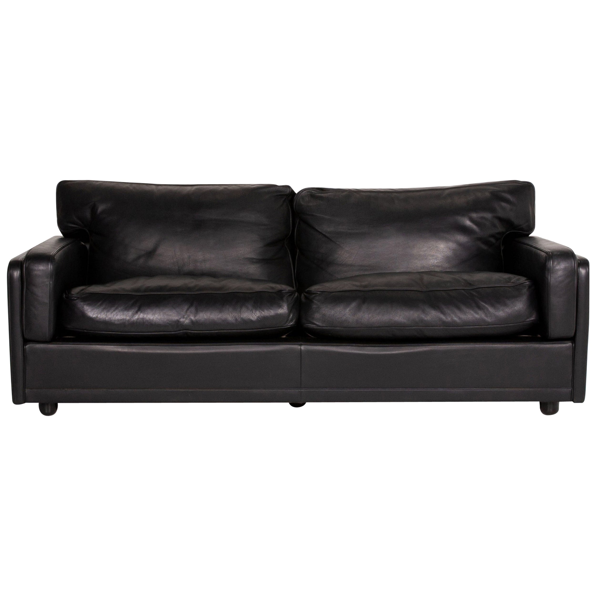 Poltrona Frau Leather Sofa Cream Two-Seat Couch For Sale at 1stDibs