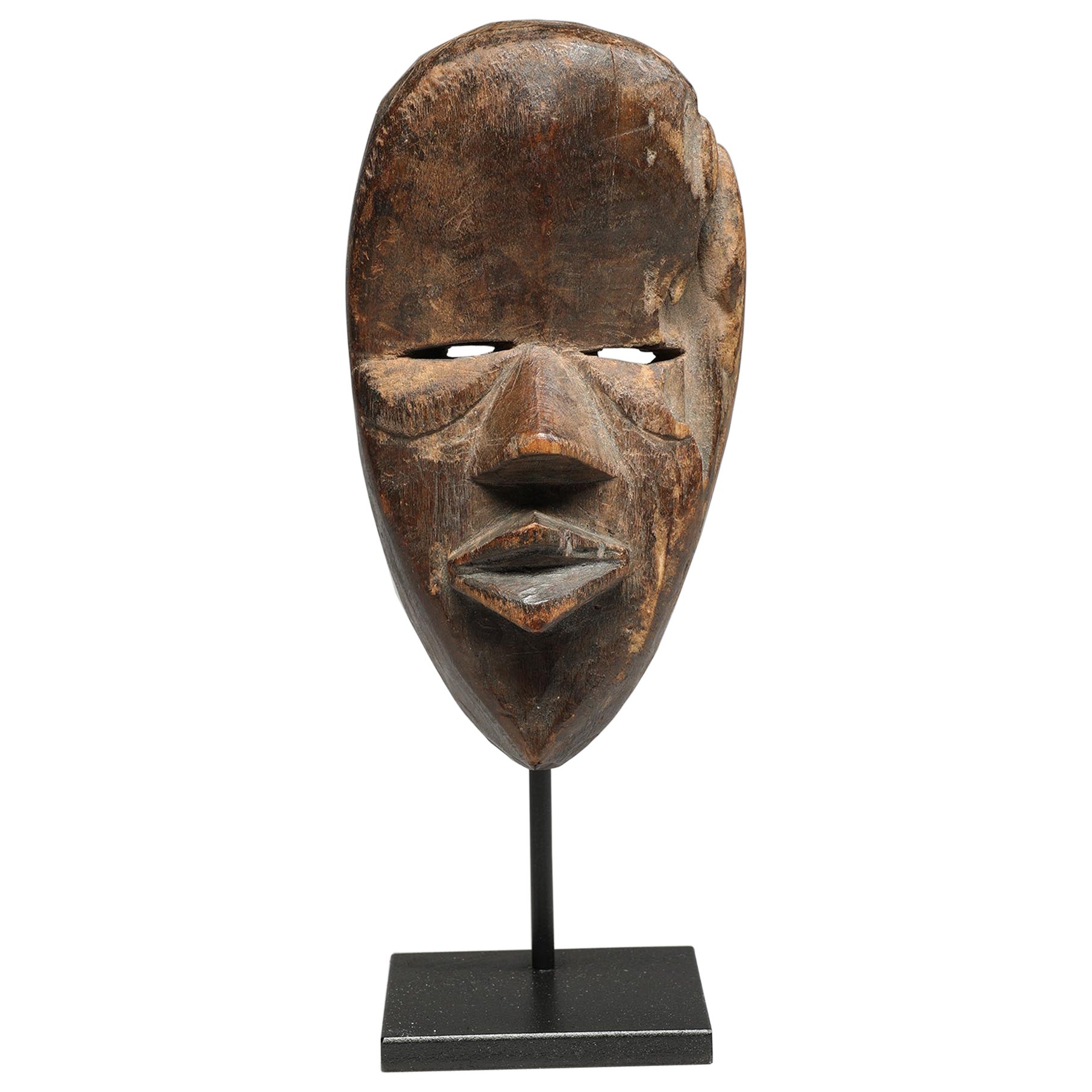 Very Large Strong Expressive Cubist Dan Mask Early 20th Century Liberia ...
