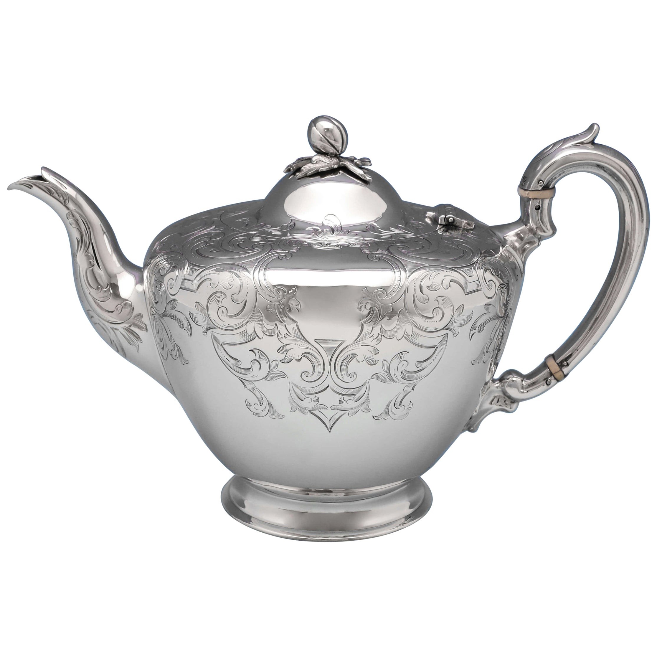 Antique Christofle Silver-Plate Breakfast Teapot, 1850-1900 France For ...