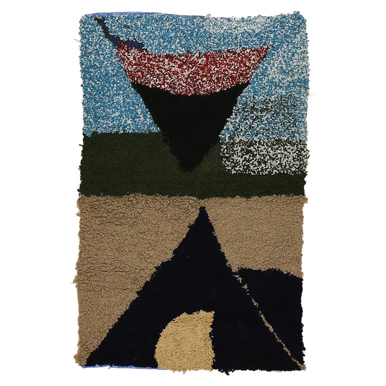 Moroccan Berber Miniature Prayer Rug For Sale at 1stDibs