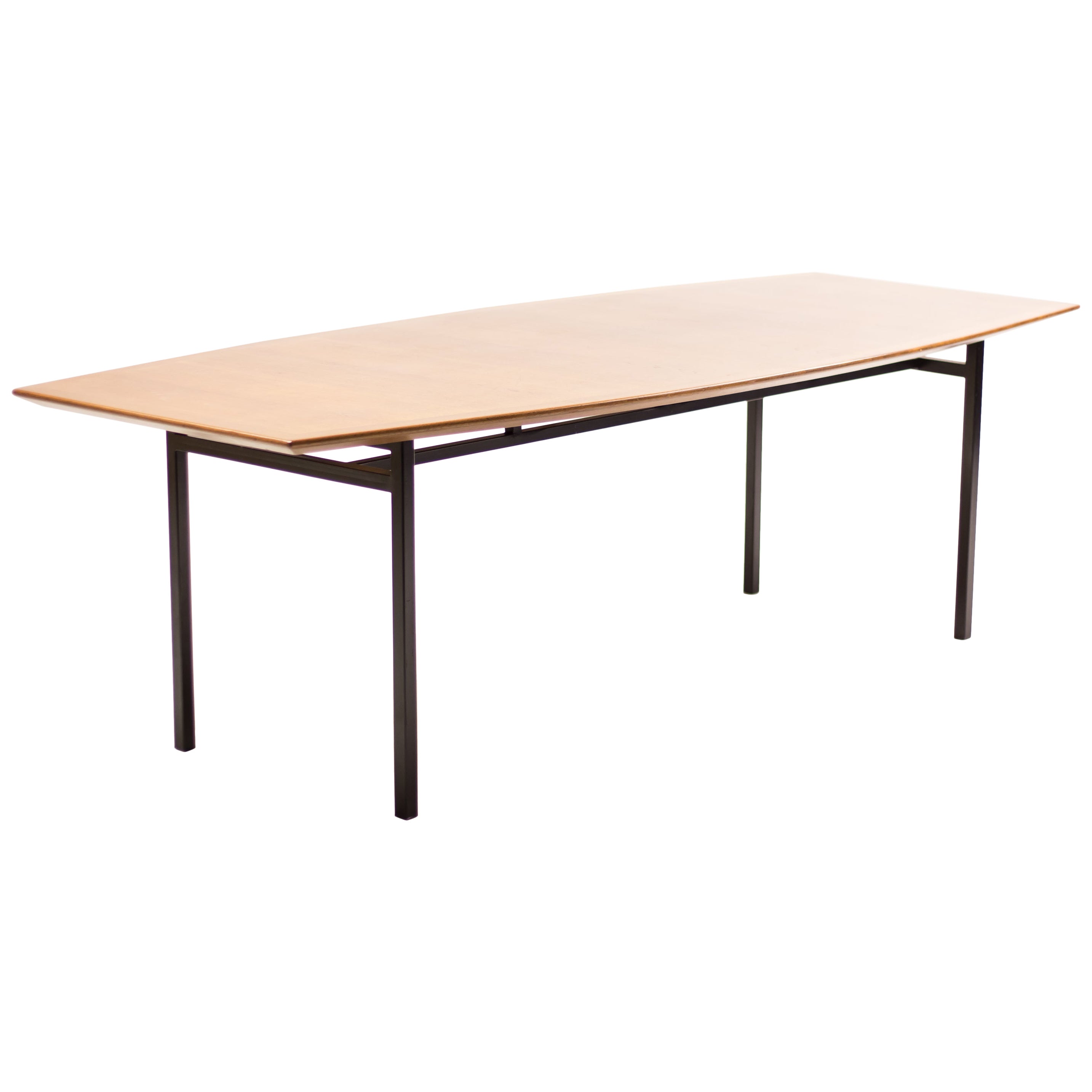 Knoll Boat Shaped Conference / Dining Table at 1stDibs