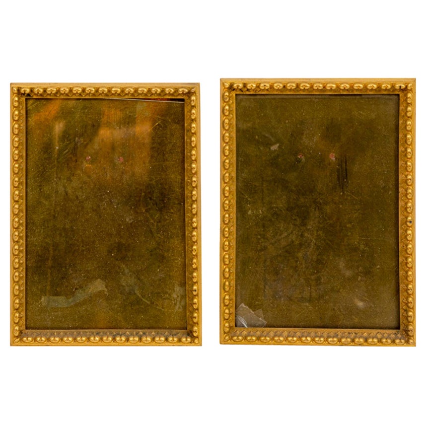 Pair of Renaissance Gilt and Paint Italian Wood Frames at 1stDibs