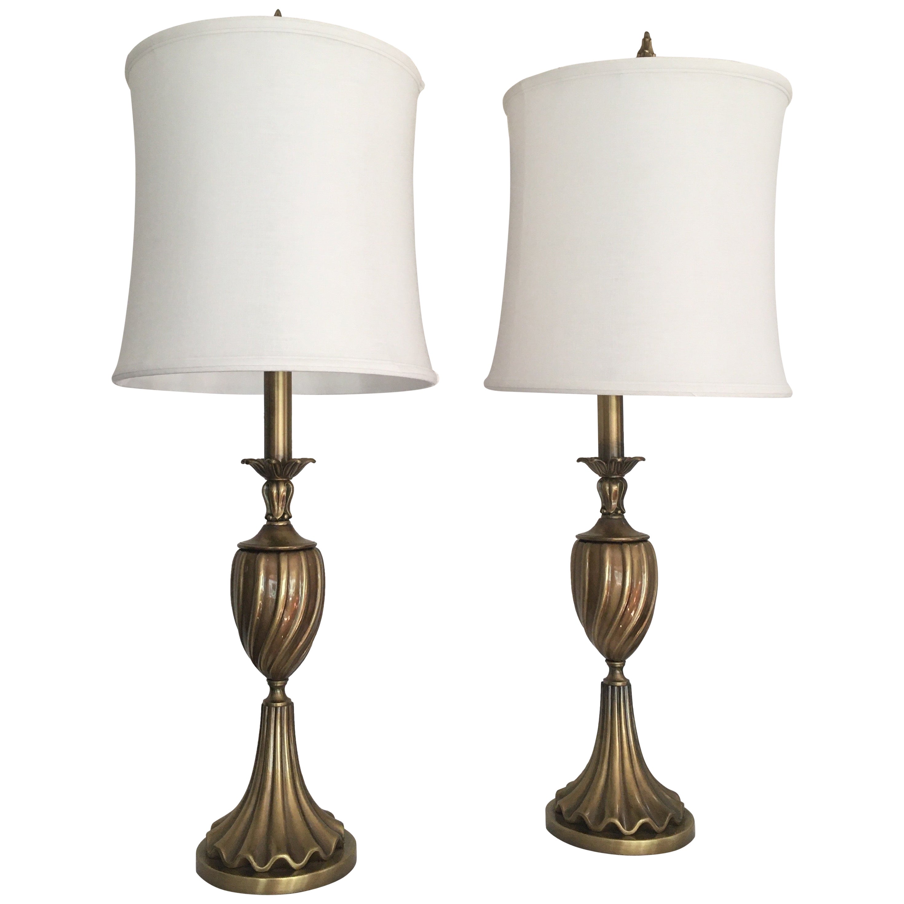 Elegant Rembrandt Brushed Brass Table Lamp For Sale at 1stDibs