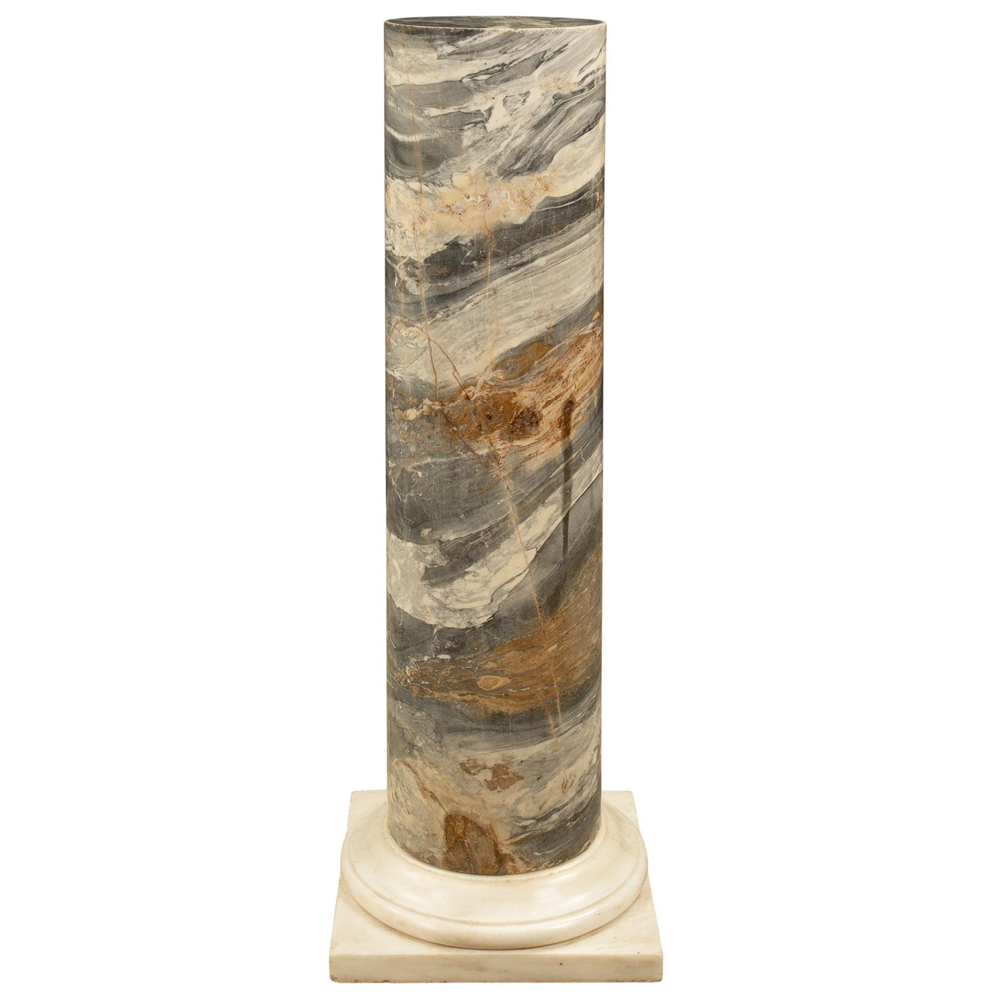 19th Century Italian Neoclassical Carved Cork Column Sculpture For Sale ...