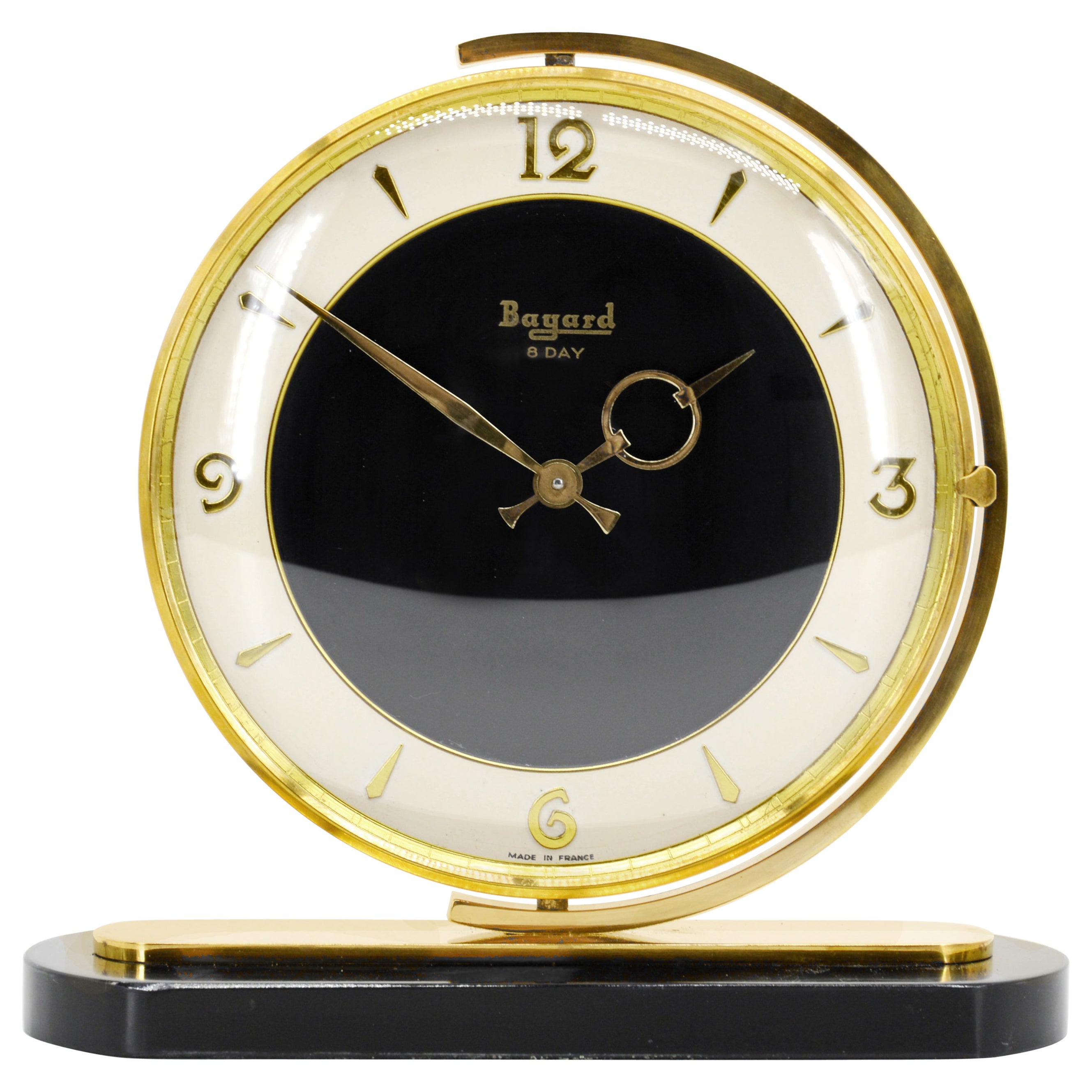 French Free Standing 1930s Art Deco Mirror Clock For Sale at 1stDibs