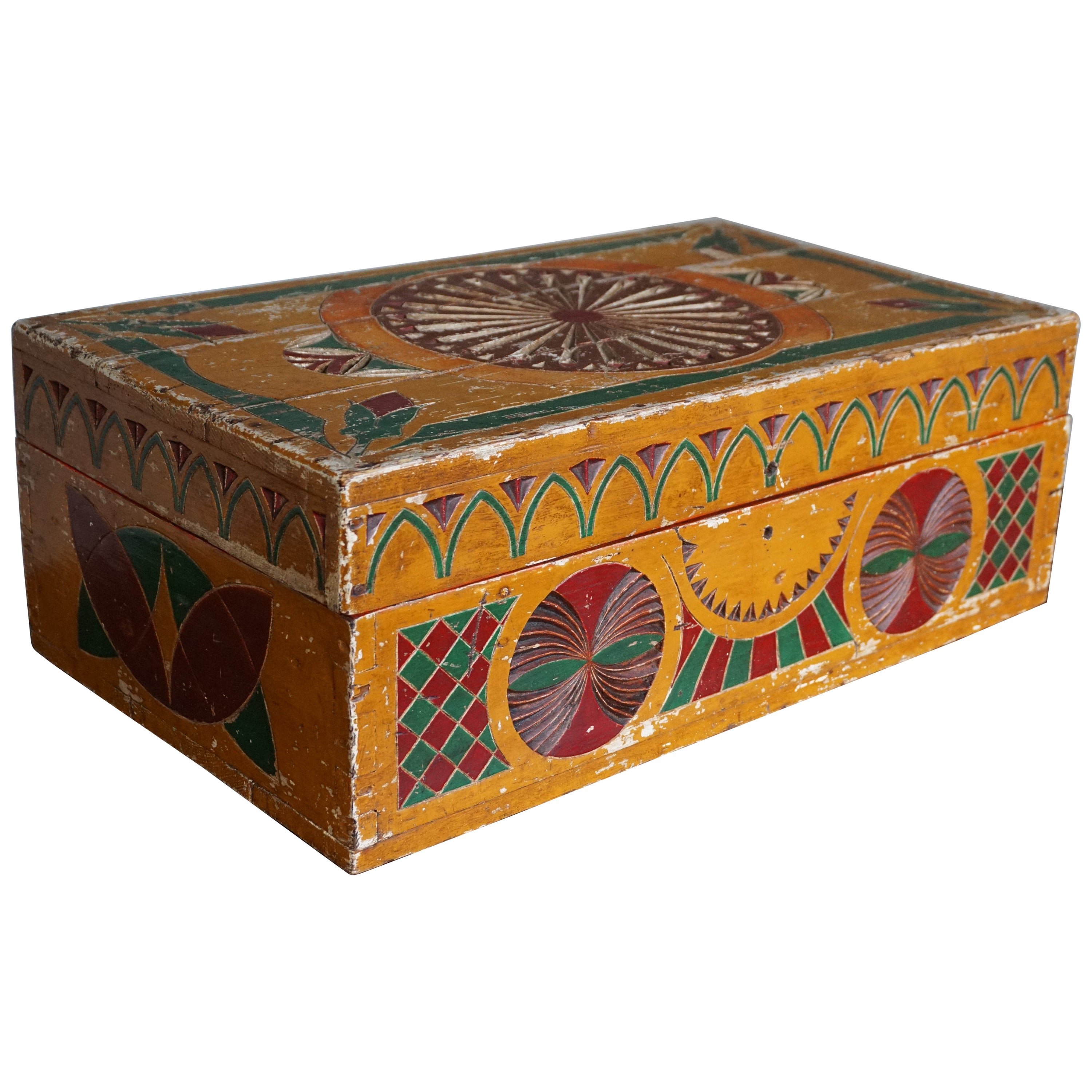 Arts and Crafts Repousse Pewter Cigarette Box in the Style of Archibald ...