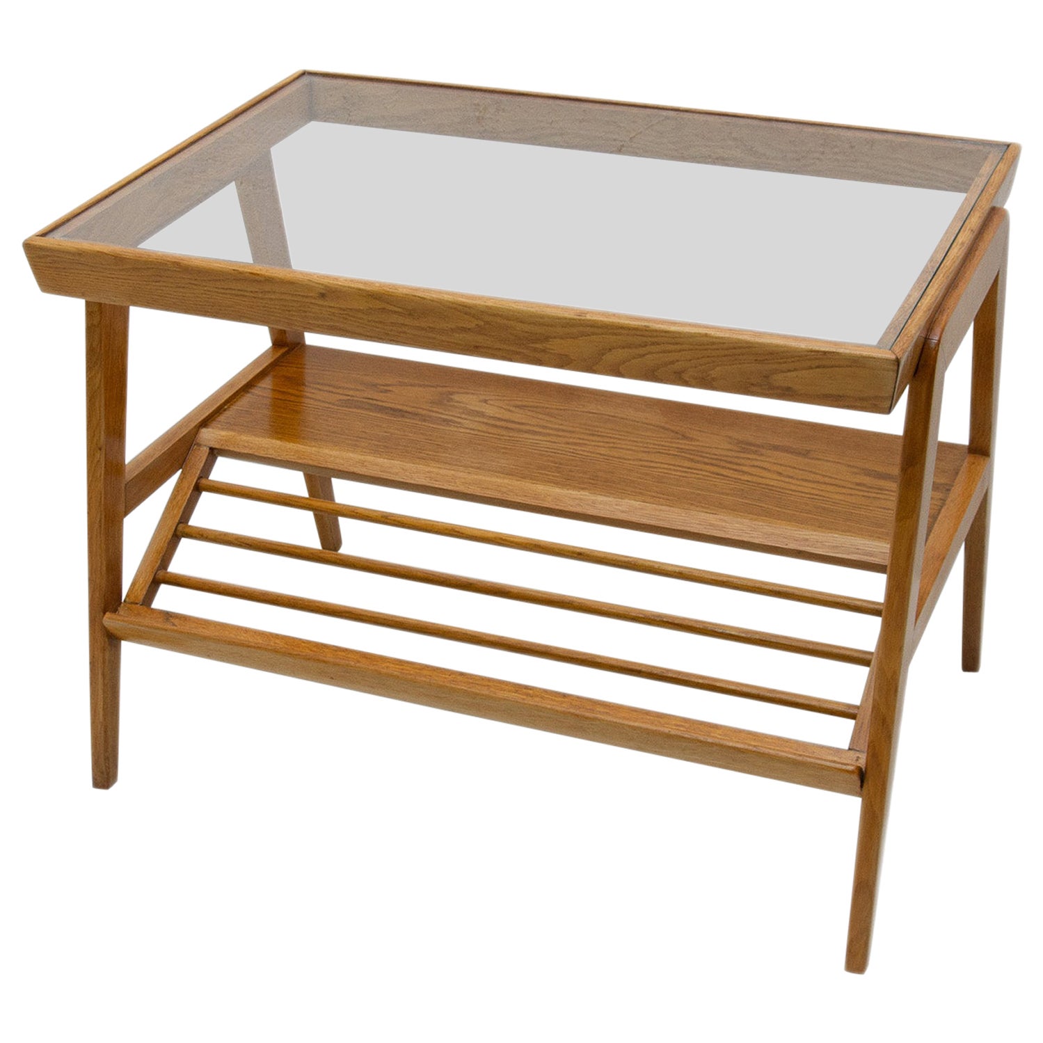 Romweber Viking Oak Rectangular Nesting Coffee Side Tables 1960s ...