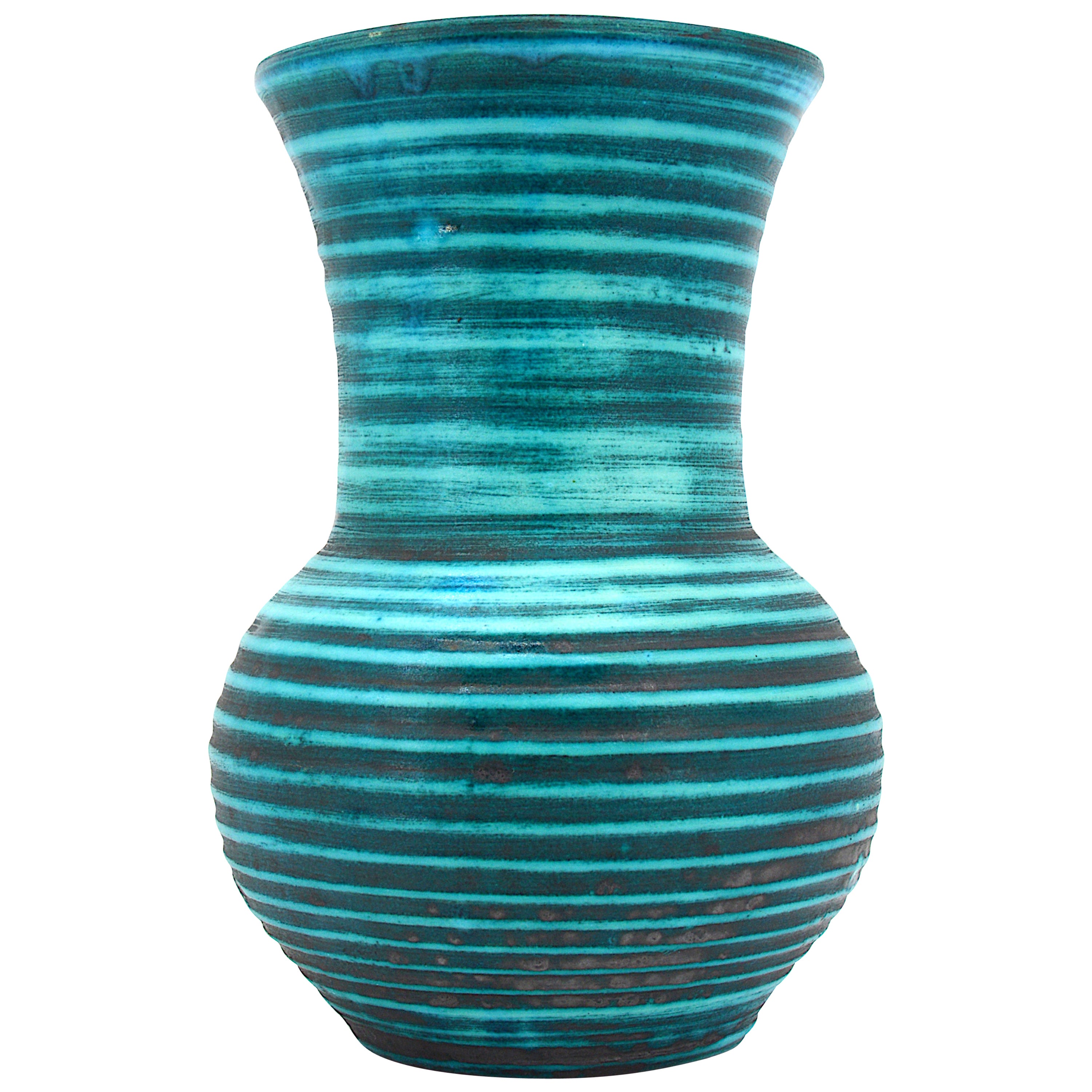 Turquoise Blue Lachenal Vase at 1stDibs