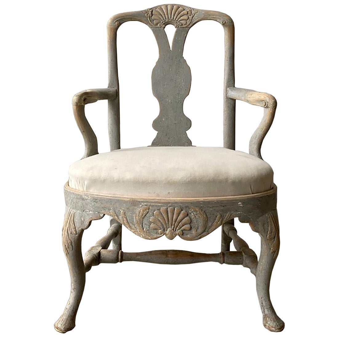Italian Rococo Armchair For Sale at 1stDibs