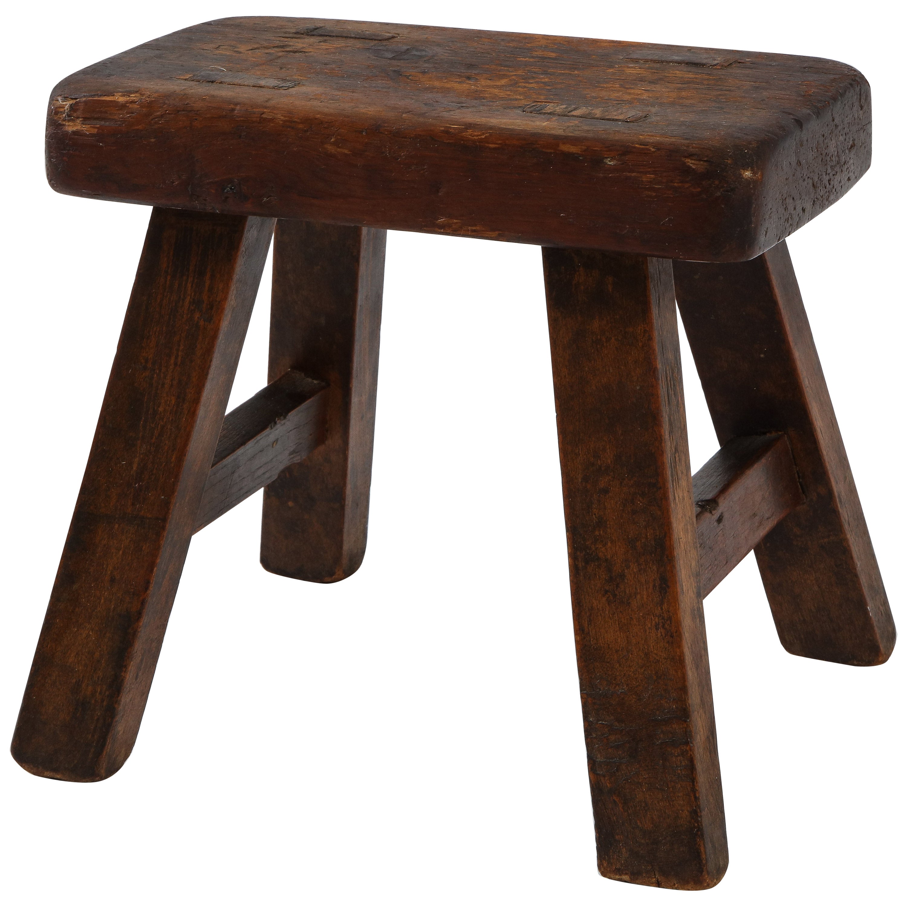 Wood Tripod Milking Stool For Sale at 1stDibs