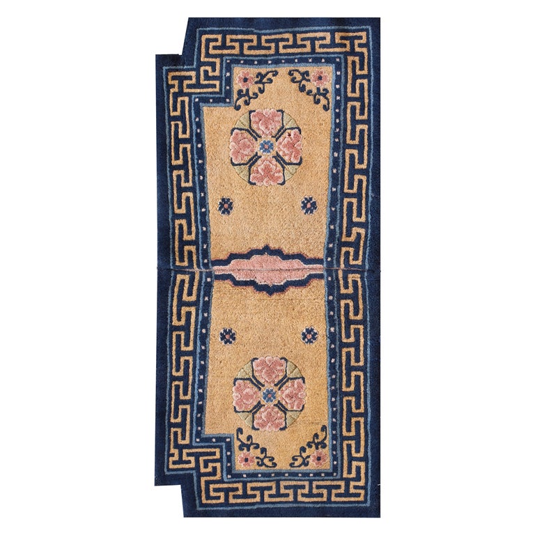 Antique Chinese Horse Cover 1' 10" x 3' 8" For Sale at 1stDibs