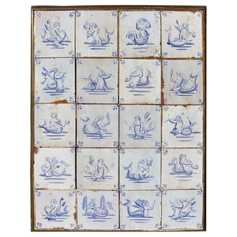 Collection of Delft Tiles 66 Pieces at 1stDibs