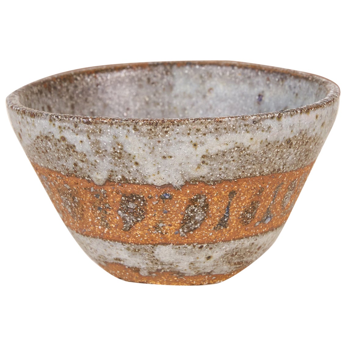 Vintage Studio Pottery Colour Glazed Bowl, 20th Century at 1stDibs