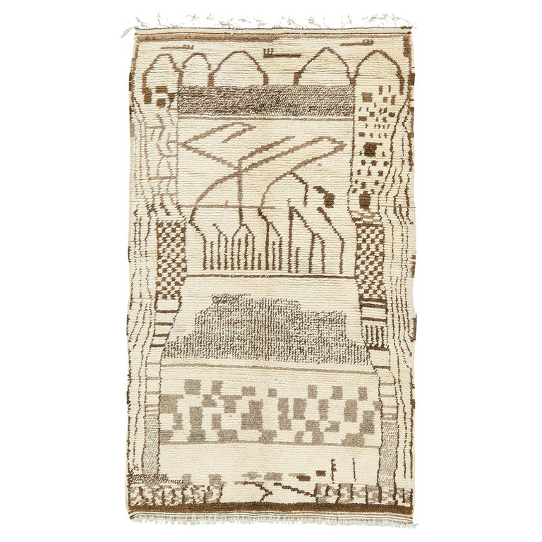 Vintage Moroccan High Atlas Tribe Rug Atlas Collection For Sale at 1stDibs