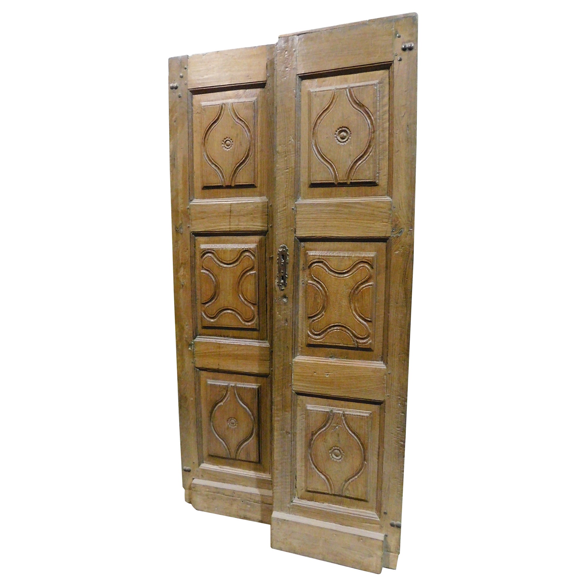 Reclaimed 17th Century Entrance Door with Nailhead Details from Arezzo ...