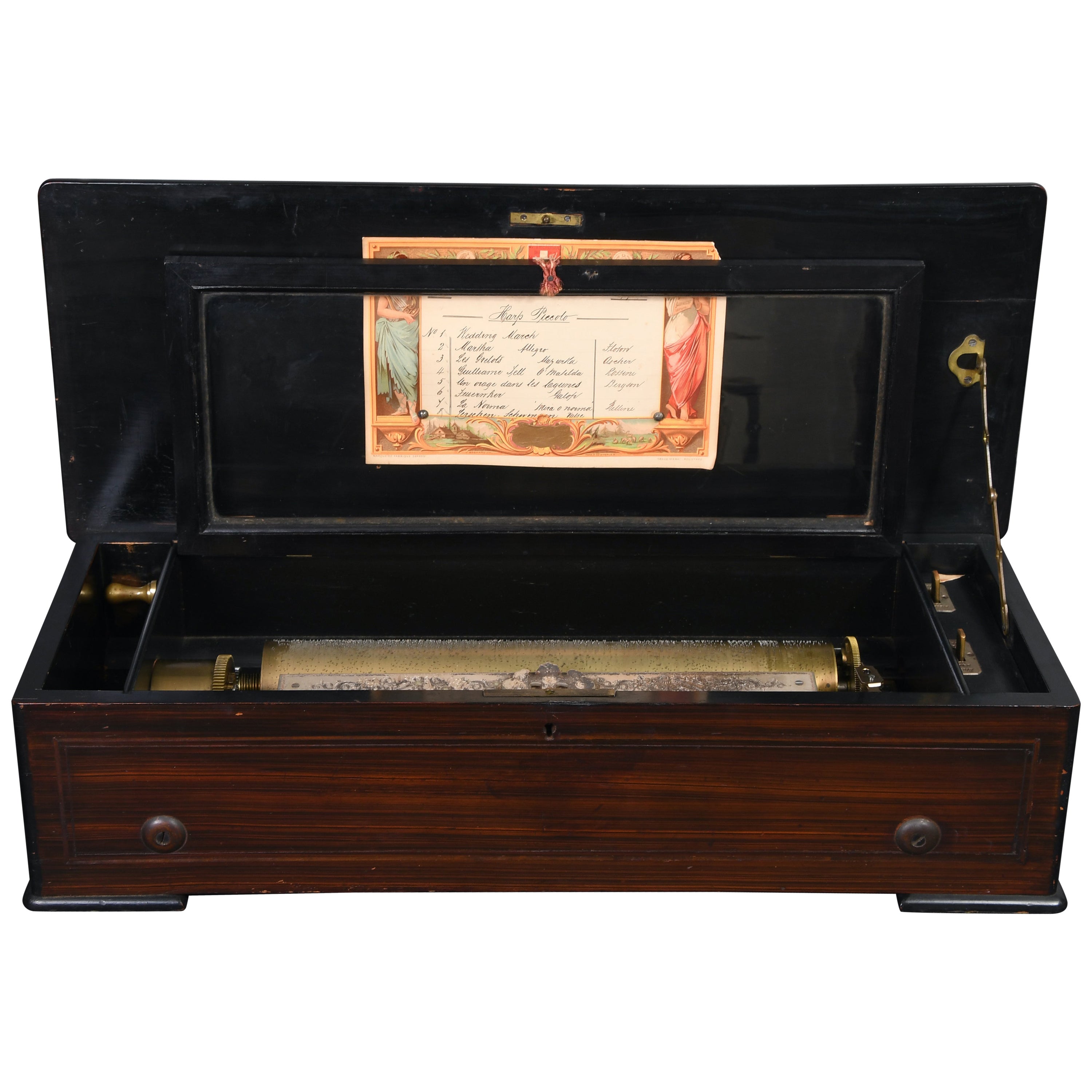 Mandolin Singing Bird Automaton Music Box For Sale at 1stDibs