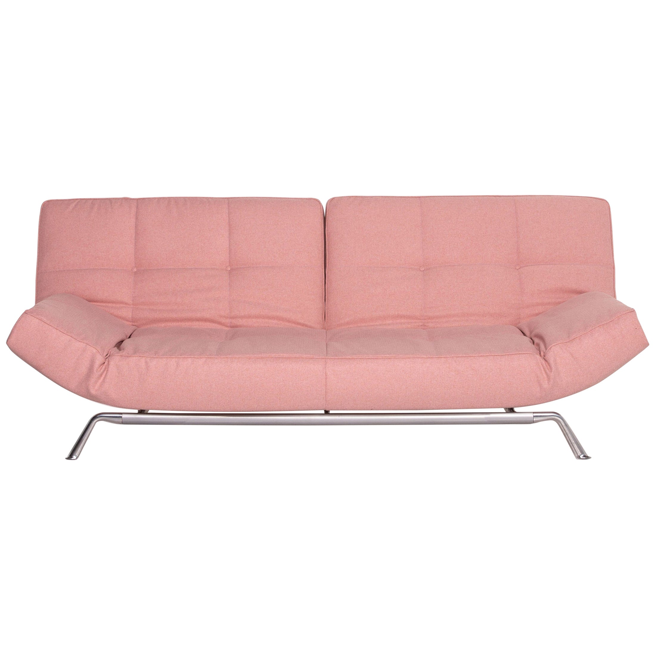 Ligne Roset Fabric Sofa Brown Three-Seat Couch at 1stDibs