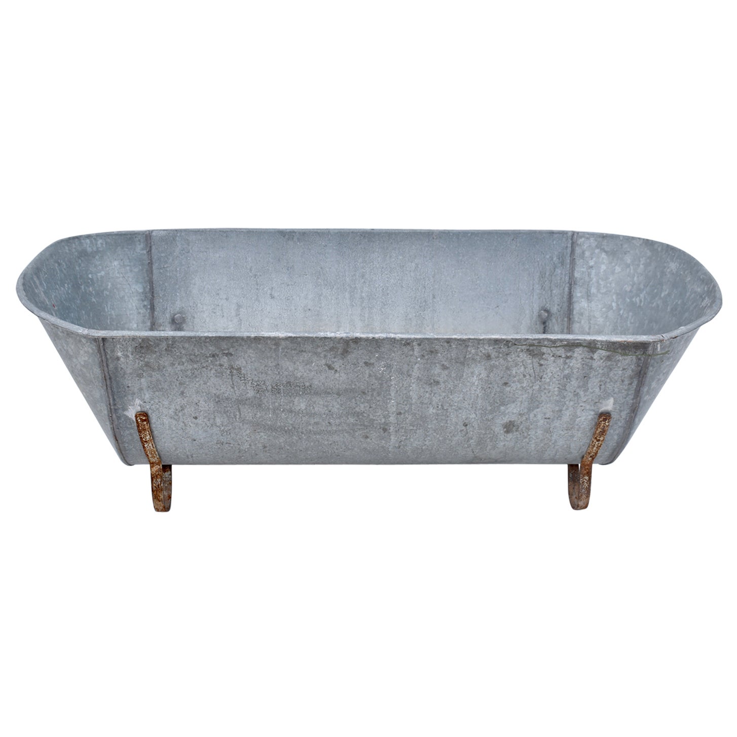 Zinc Bathtub with Original Hardware at 1stDibs