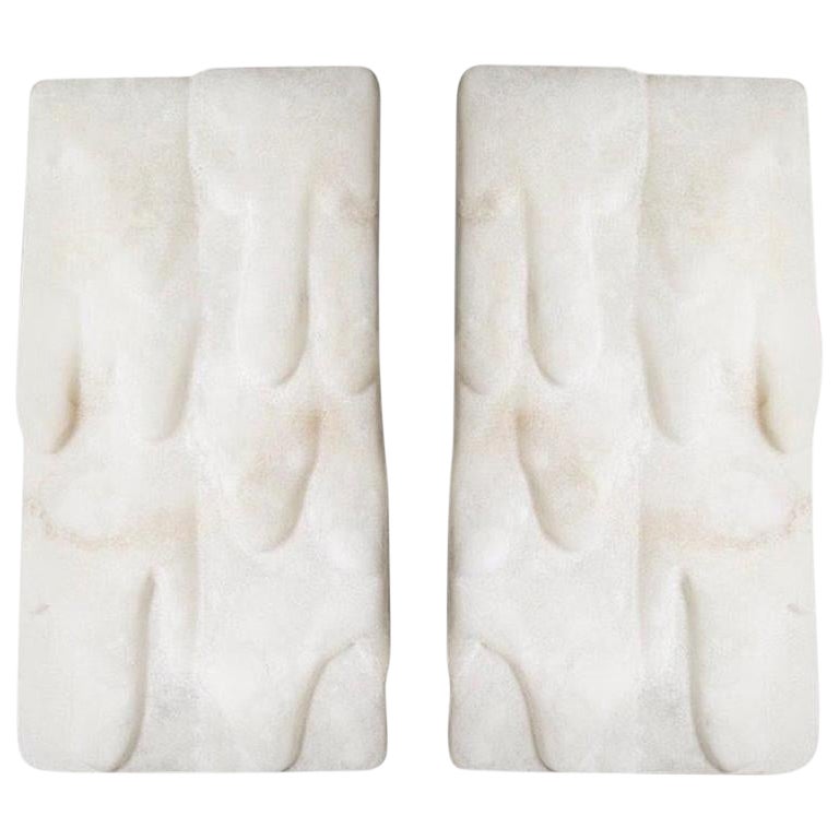 Contemporary Italian Minimalist Lace Decor Scalloped Round Mirror with ...