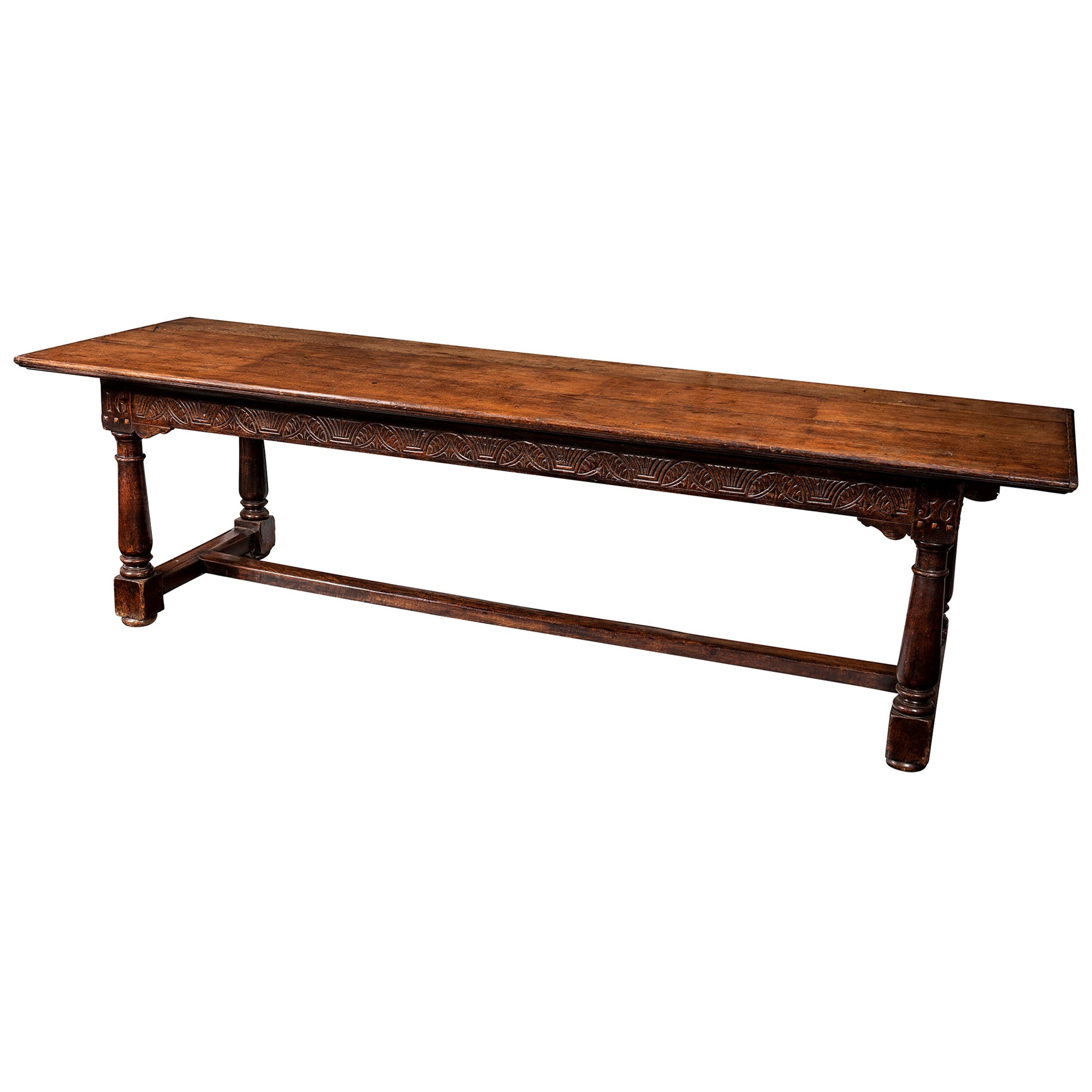 English Oak Refectory Table 10ft seats up to 12 people at 1stDibs