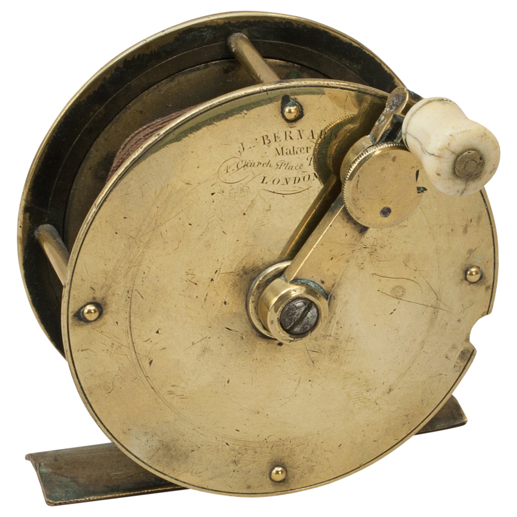 Antique Malloch Side Casting Fishing Reel, Scottish Salmon Fishing Reel ...