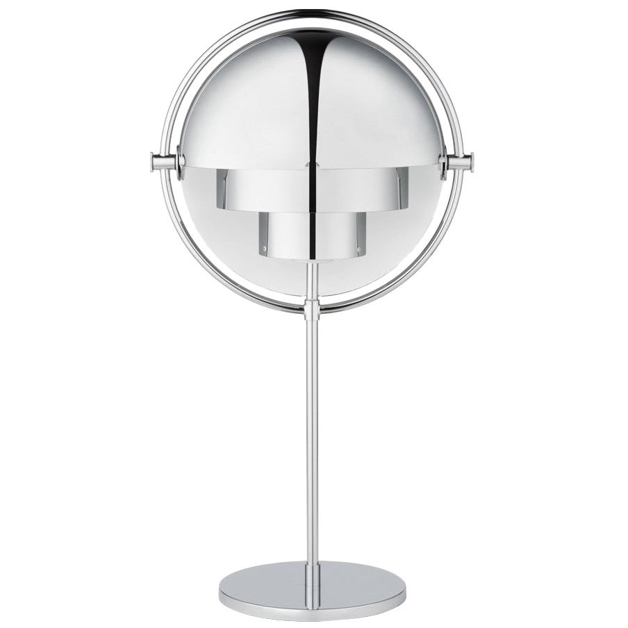 Contemporary Chromed Multi-Head Table Lamp at 1stDibs